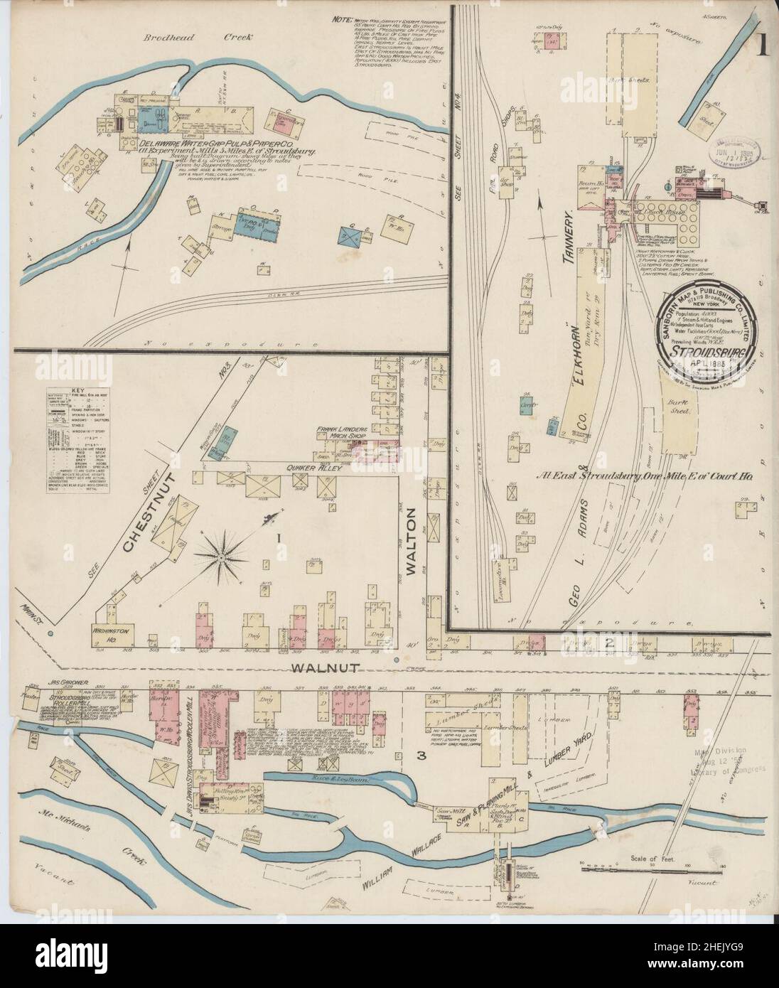 Sanborn Fire Insurance Map from Stroudsburg, Monroe County ...
