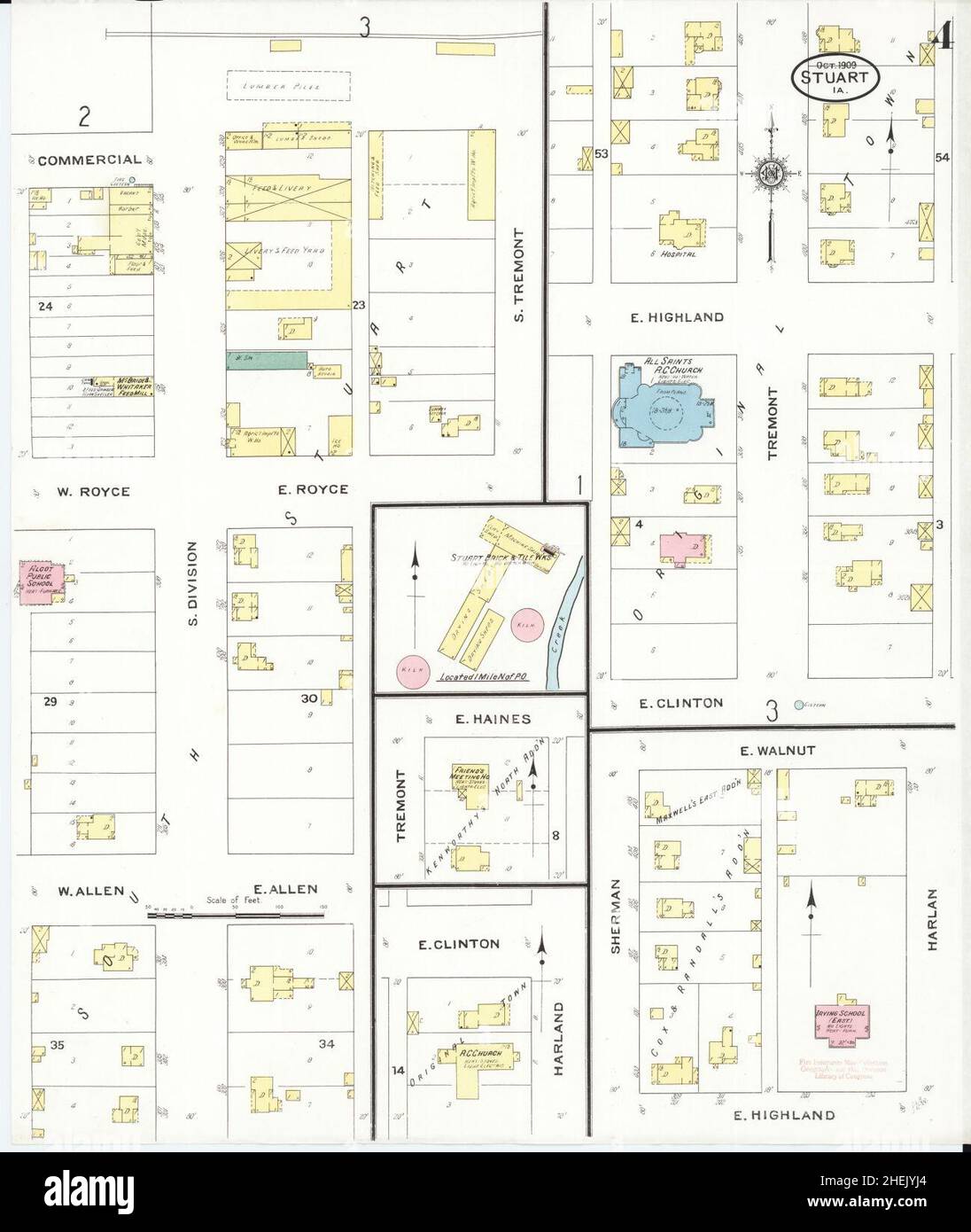 Map of adair iowa hi-res stock photography and images - Alamy