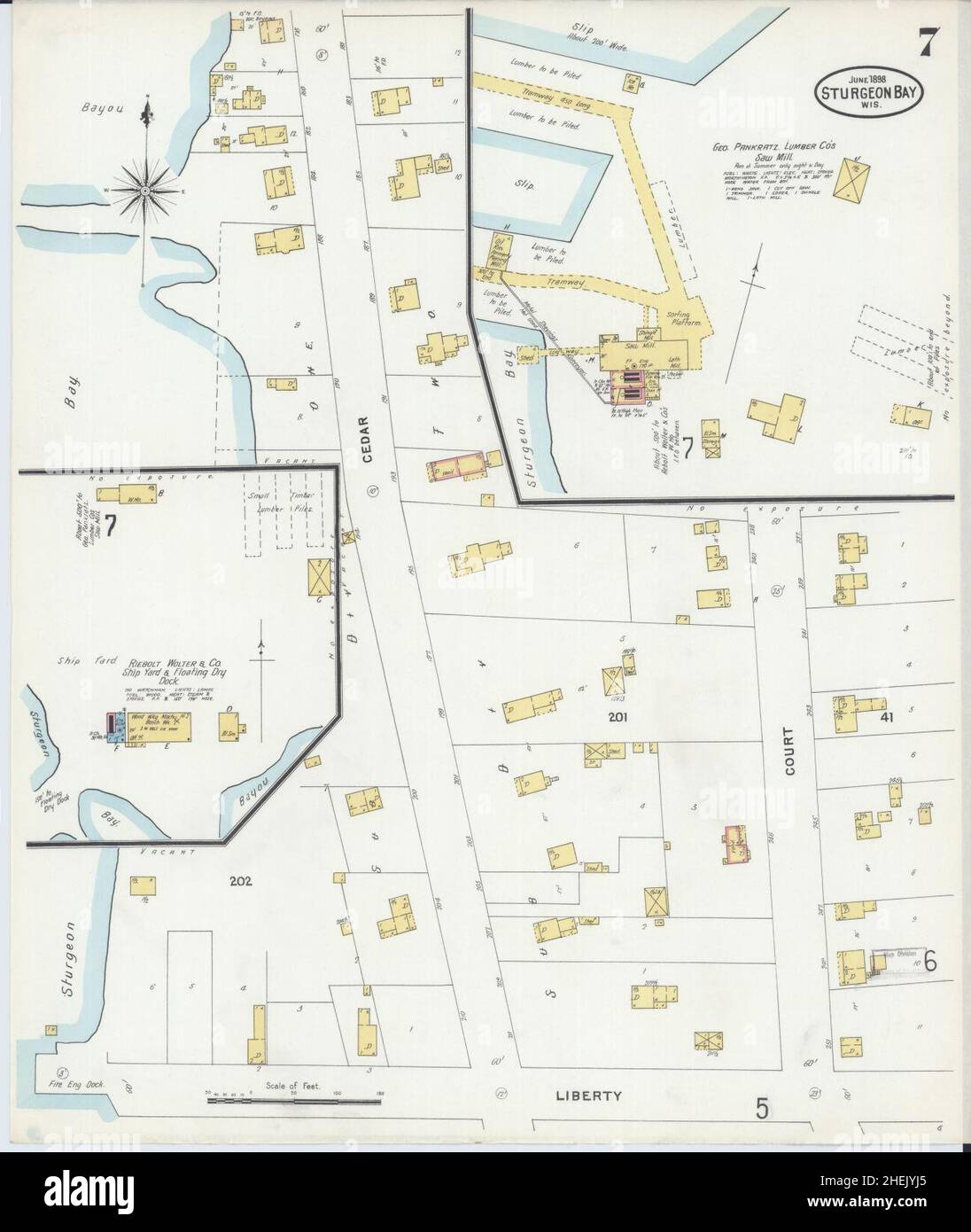 Sturgeon bay wisconsin map hi-res stock photography and images - Alamy