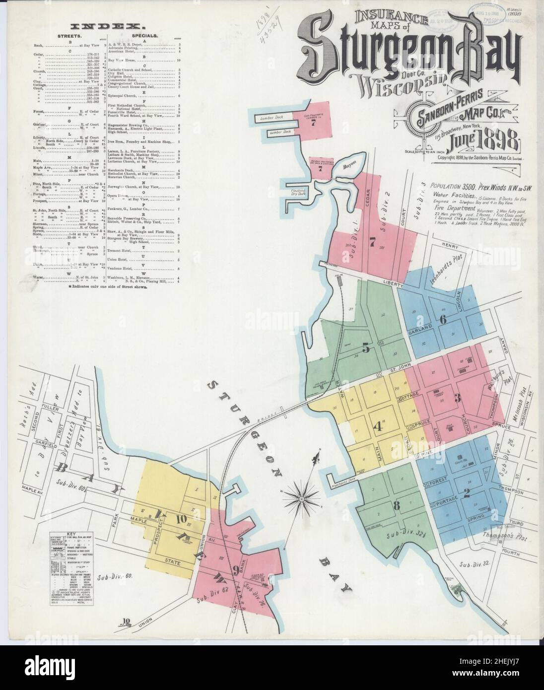 Map of sturgeon bay hi-res stock photography and images - Alamy
