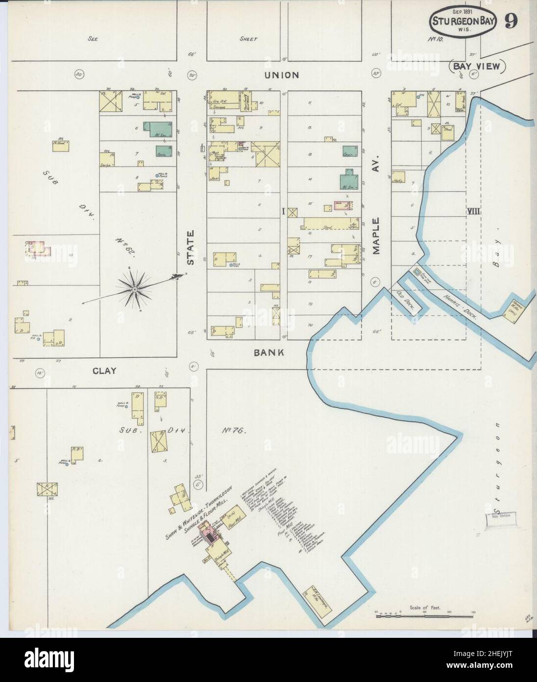 Sanborn Fire Insurance Map from Sturgeon Bay, Door County, Wisconsin ...