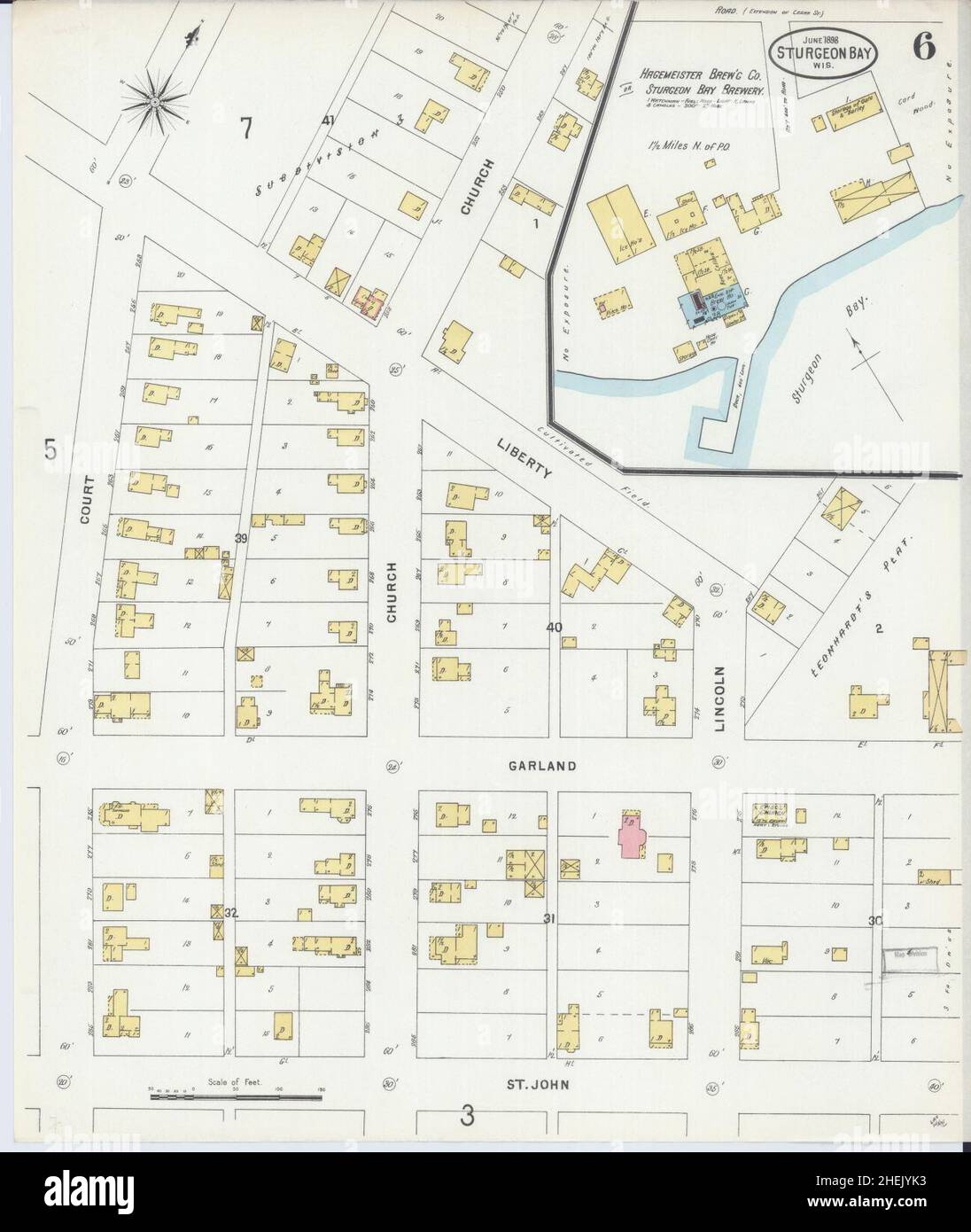 Sturgeon bay wisconsin map hi-res stock photography and images - Alamy