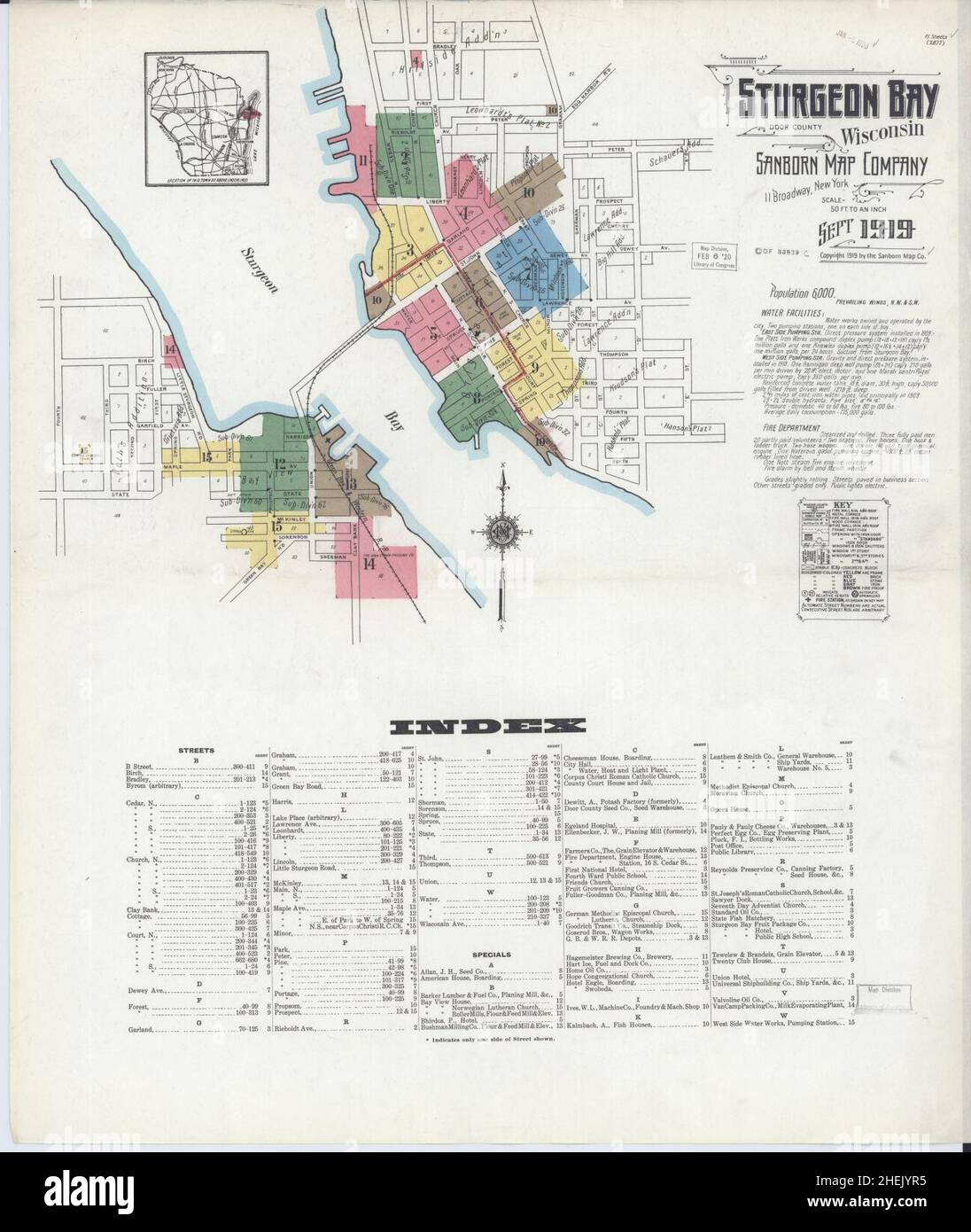 Map of sturgeon bay hi-res stock photography and images - Alamy