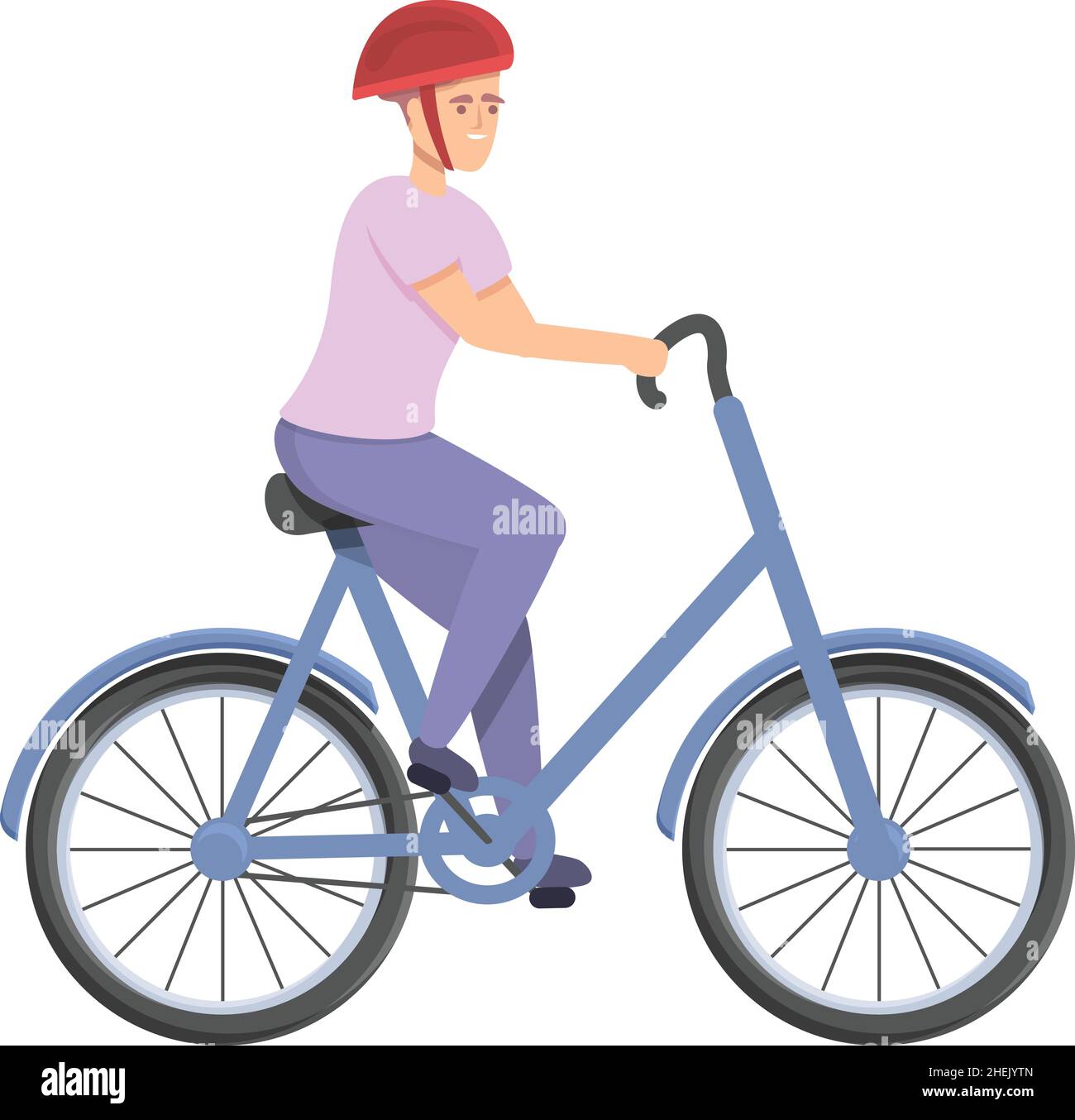 Cycling icon cartoon vector. Sport man. Activity athlete Stock Vector ...