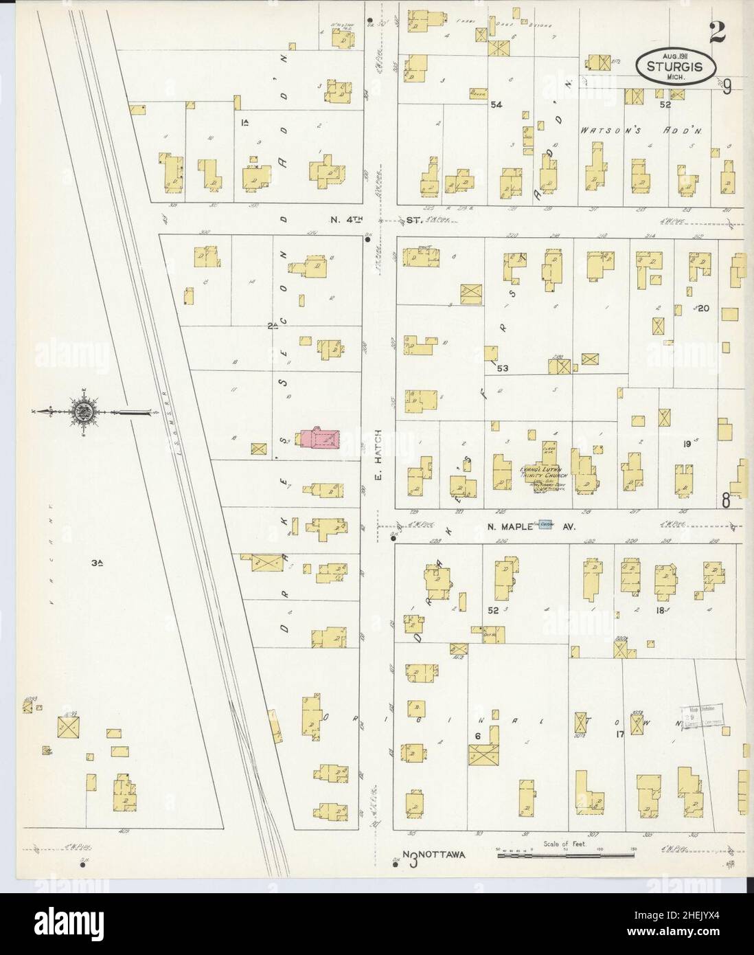Map of sturgis michigan hi-res stock photography and images - Alamy