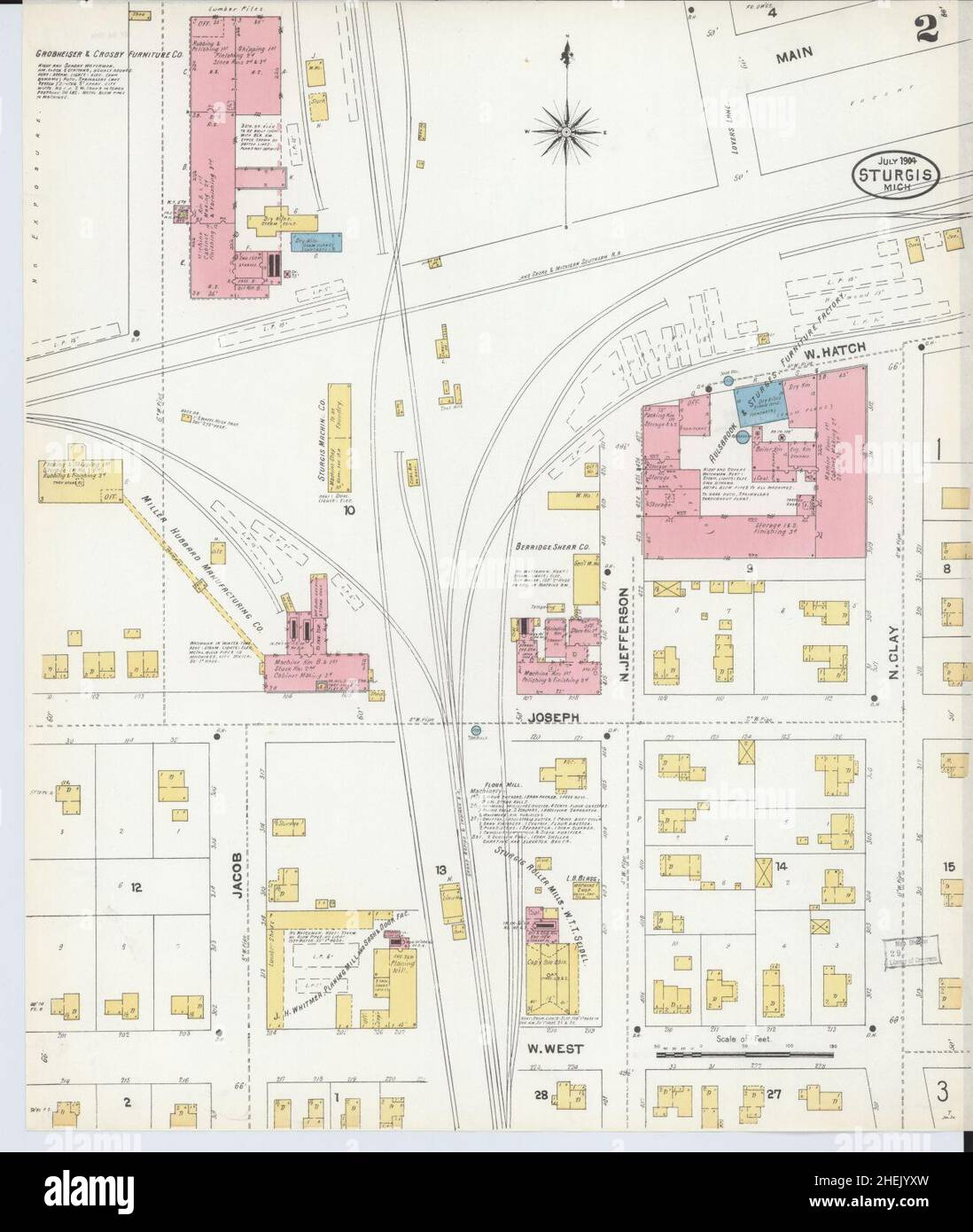 Map of sturgis michigan hi-res stock photography and images - Alamy