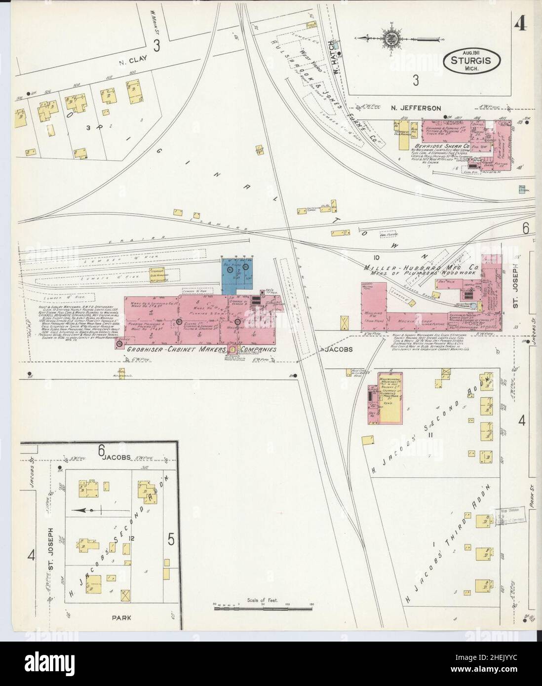 Map of sturgis michigan hi-res stock photography and images - Alamy