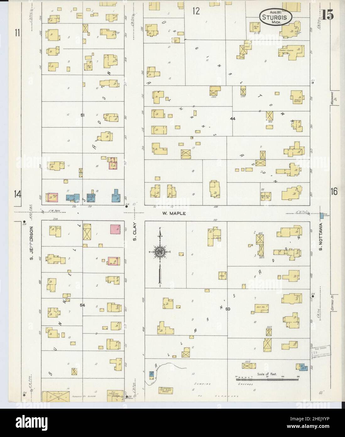 Map of sturgis michigan hi-res stock photography and images - Alamy