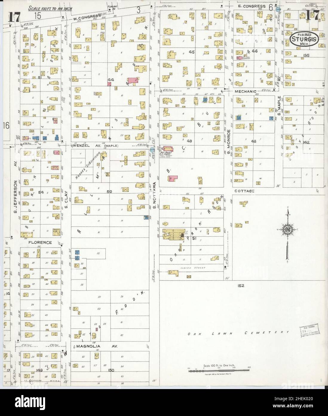 Map of sturgis michigan hi-res stock photography and images - Alamy