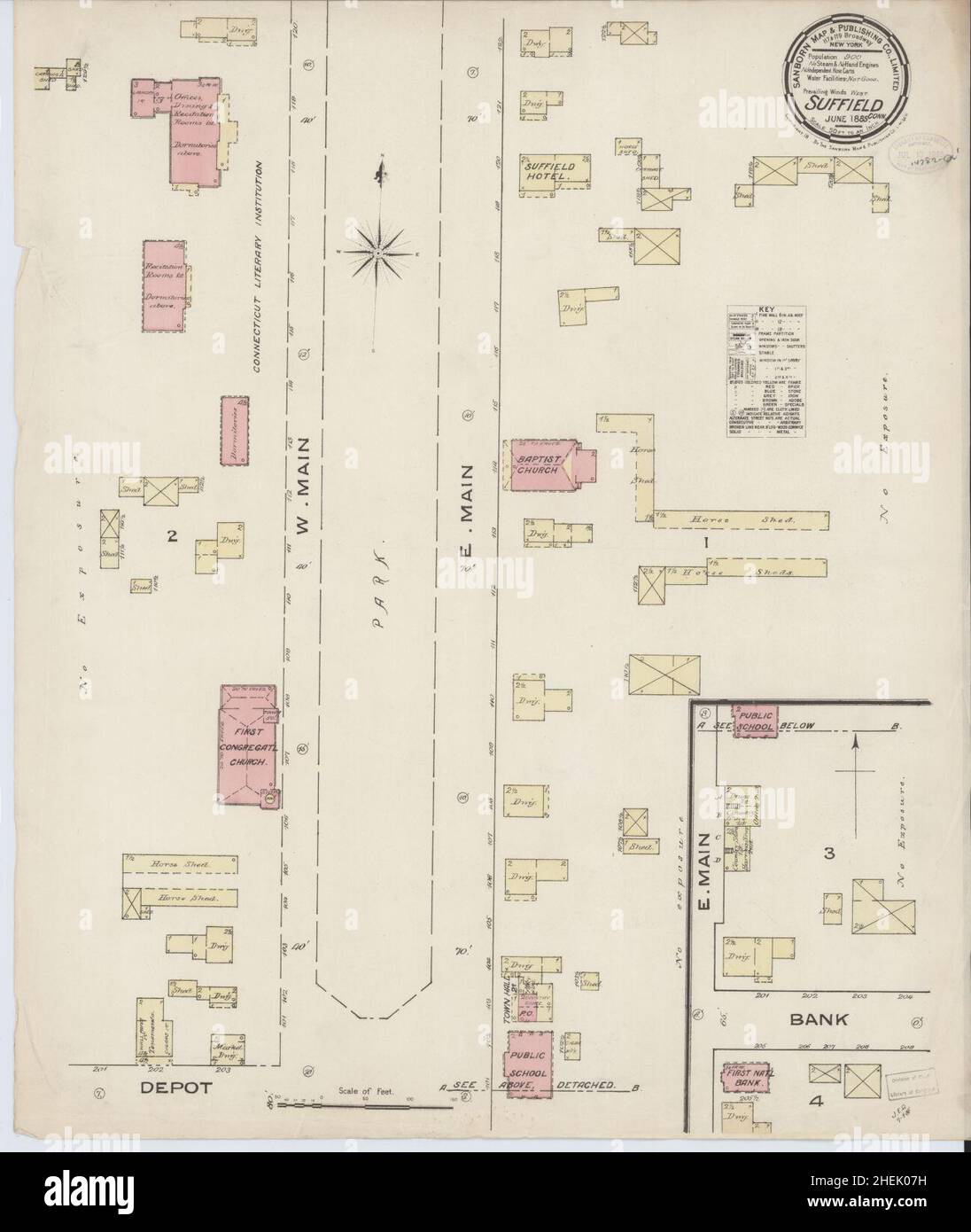 Suffield map hi-res stock photography and images - Alamy