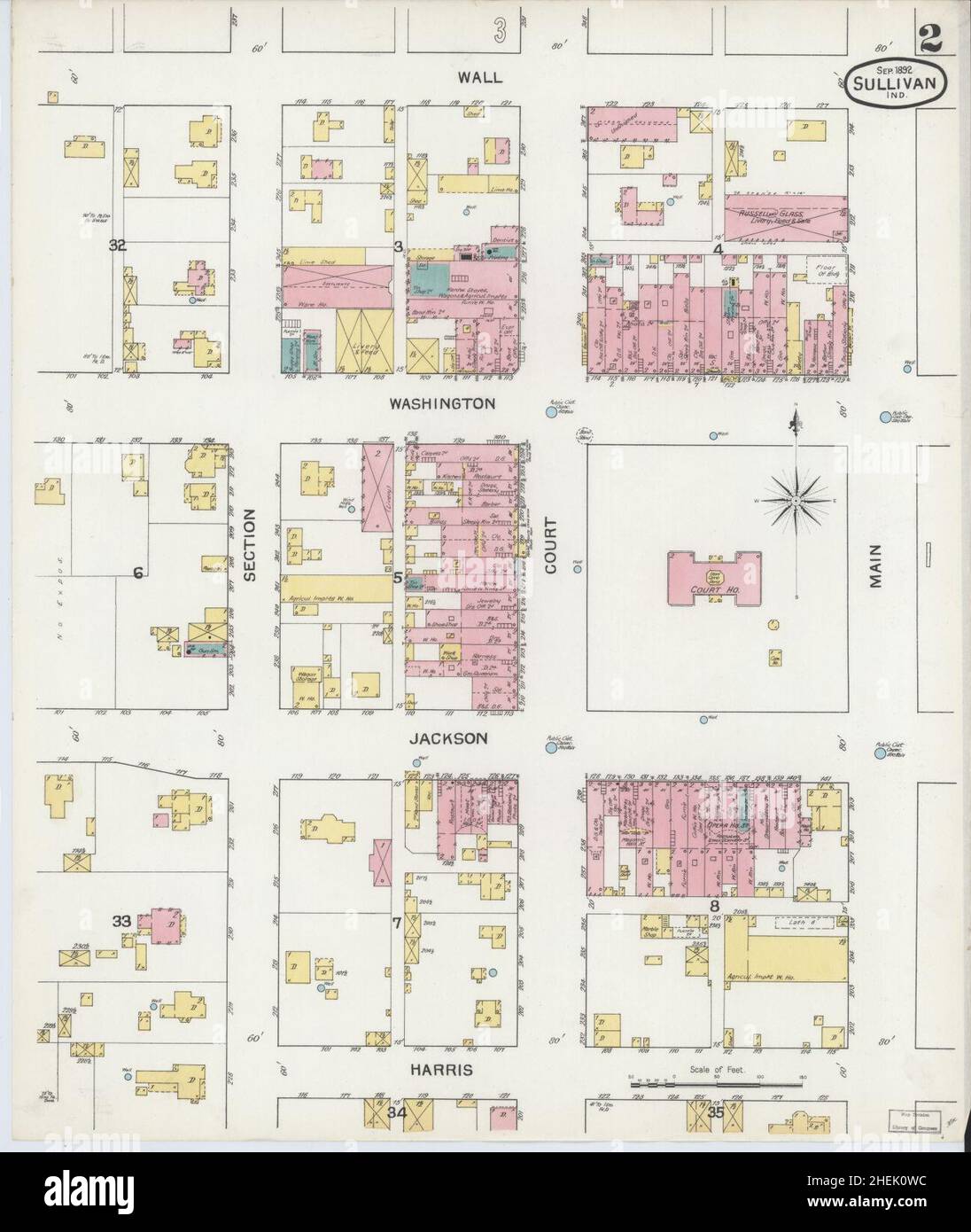 Map of sullivan hi-res stock photography and images - Alamy