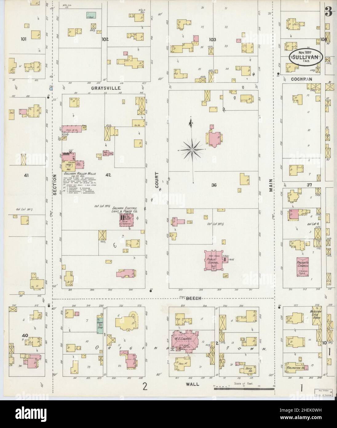 Sullivan indiana map hi-res stock photography and images - Alamy