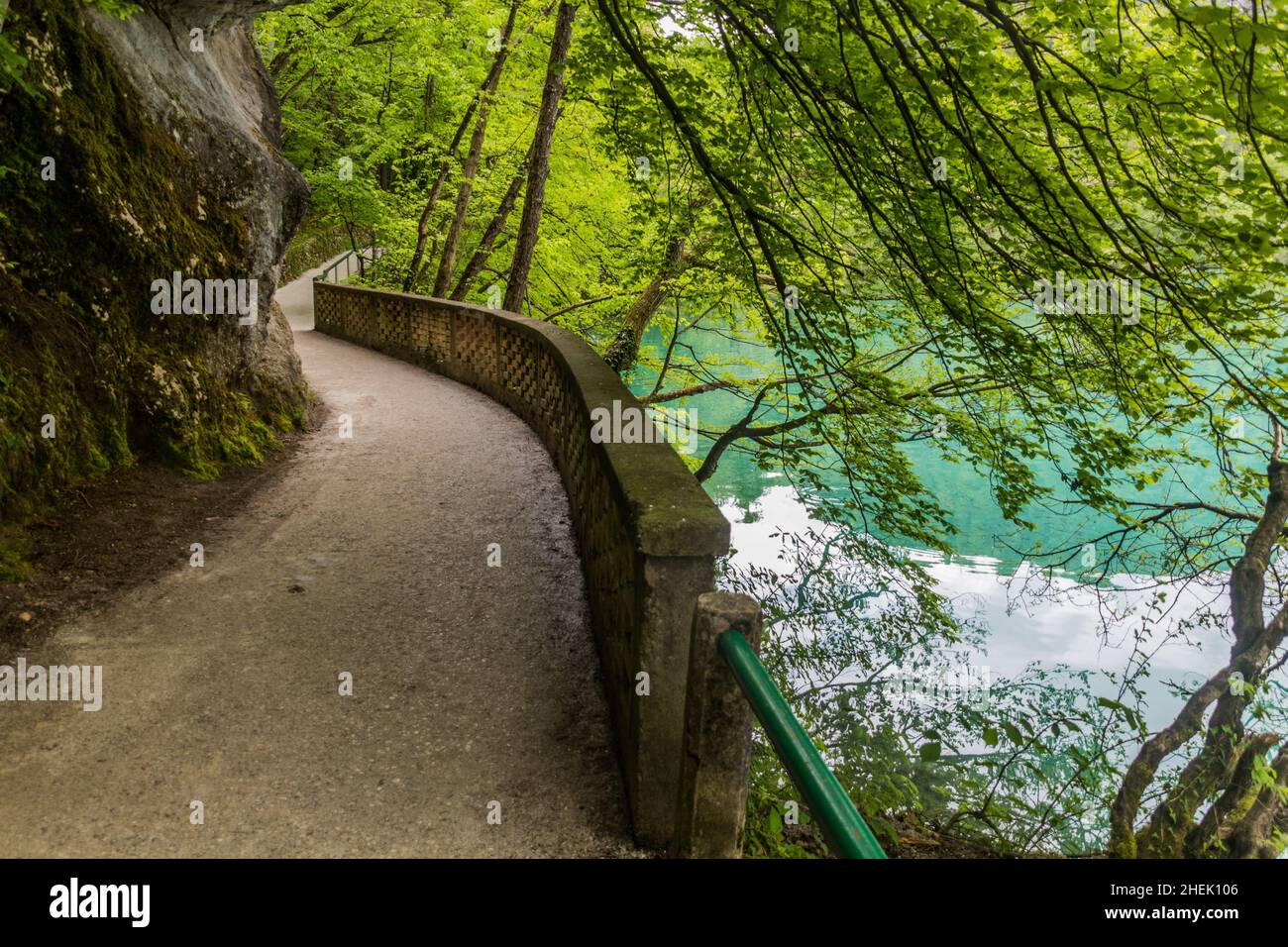 Boardwalk at lake bled hi-res stock photography and images - Alamy