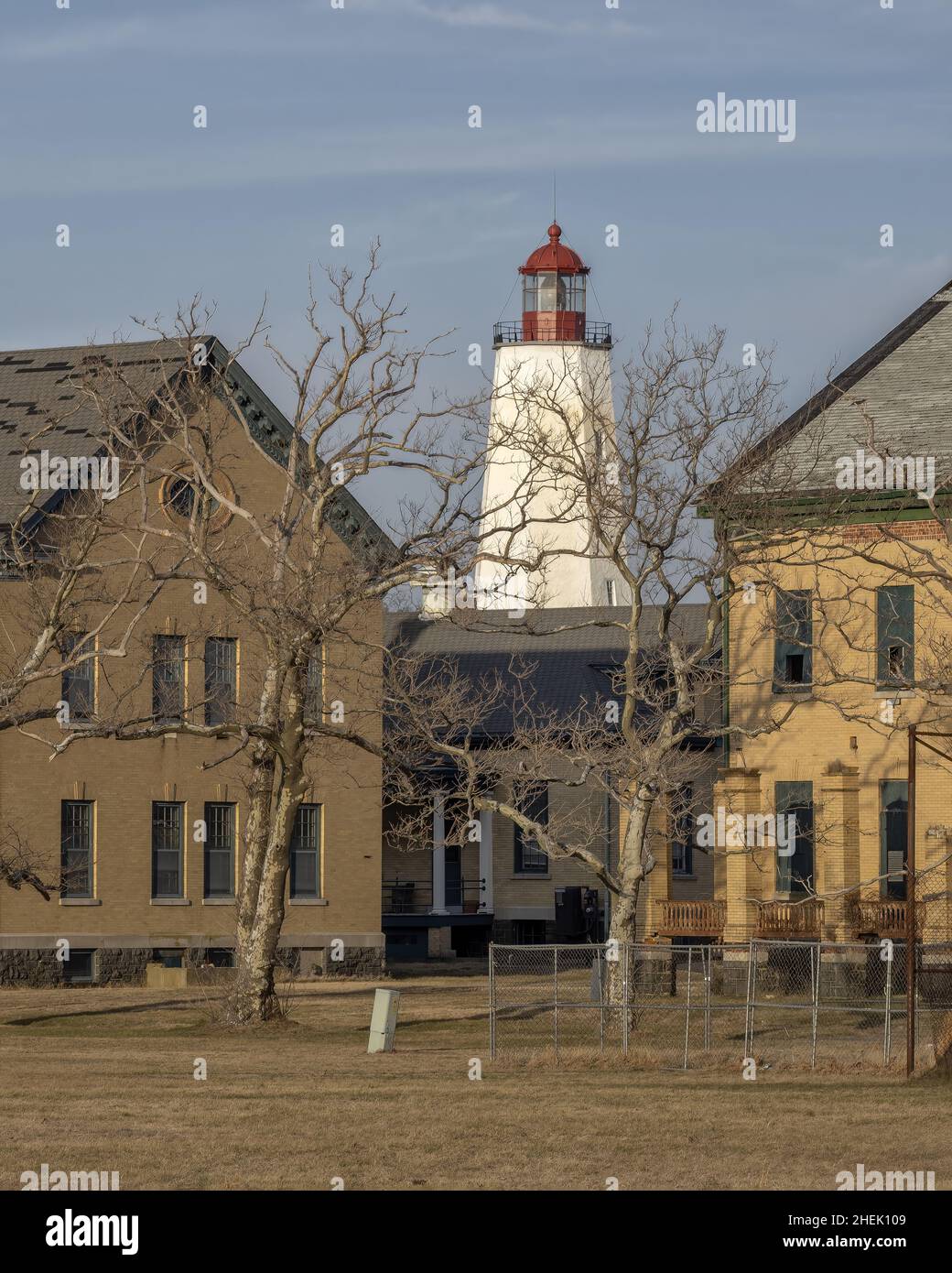 Sandy Hook Lighthouse at Fort Hancock is a former United States Army ... Sandy Hook Lighthouse at Fort Hancock is a former United States Army ...