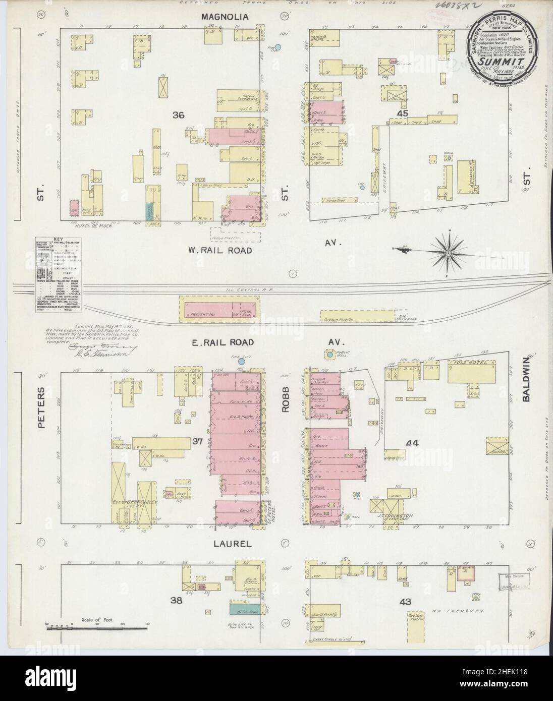 Map of summit mississippi hi-res stock photography and images - Alamy
