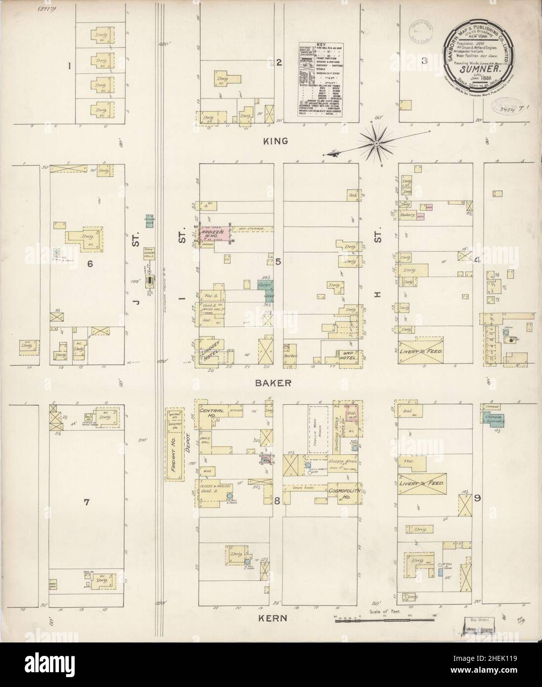 Kern county map hi-res stock photography and images - Alamy