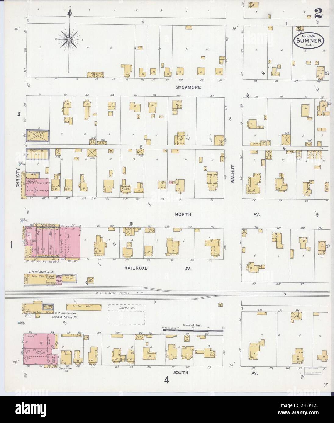 Sumner county map hi-res stock photography and images - Alamy