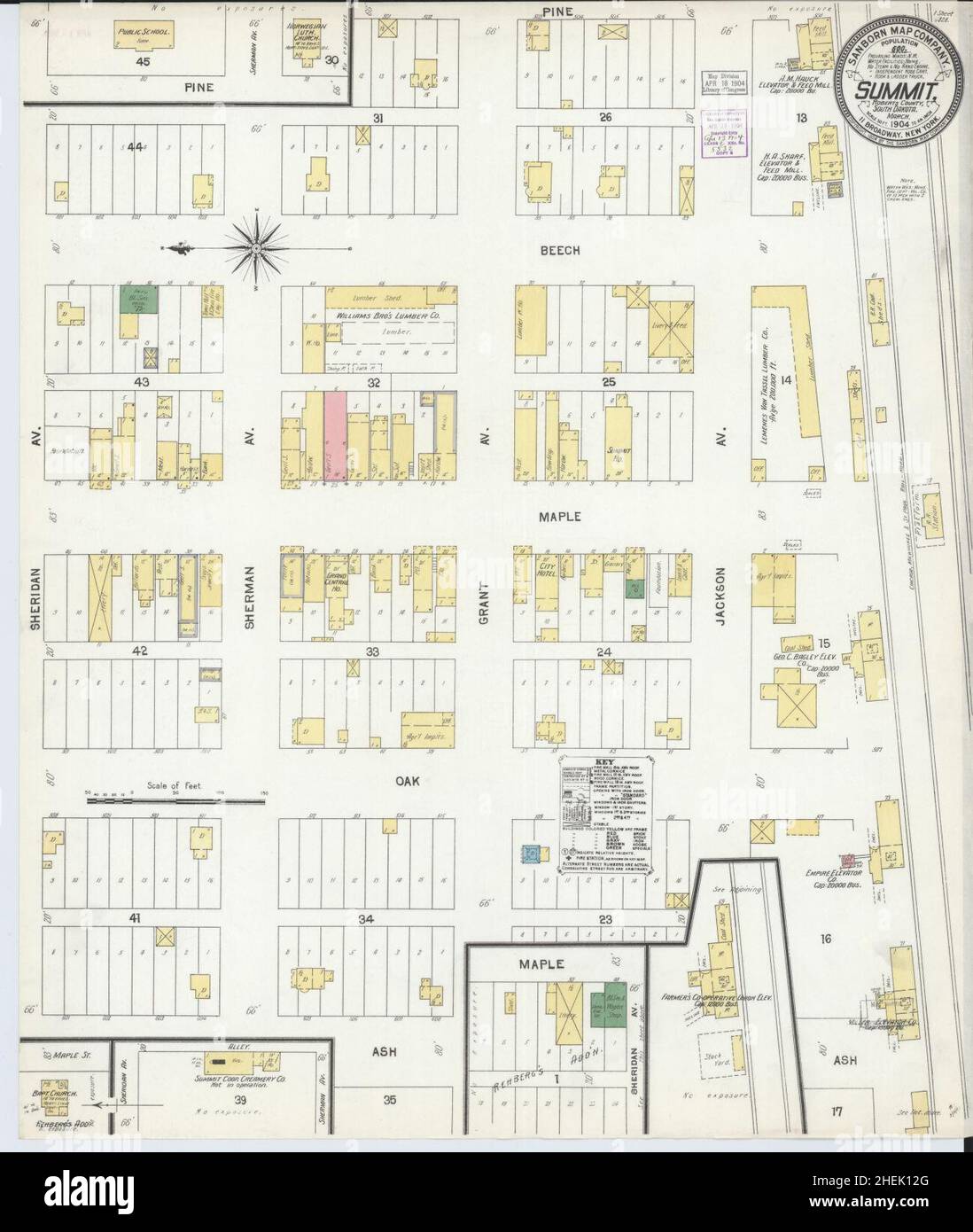 Map of summit south dakota hi-res stock photography and images - Alamy