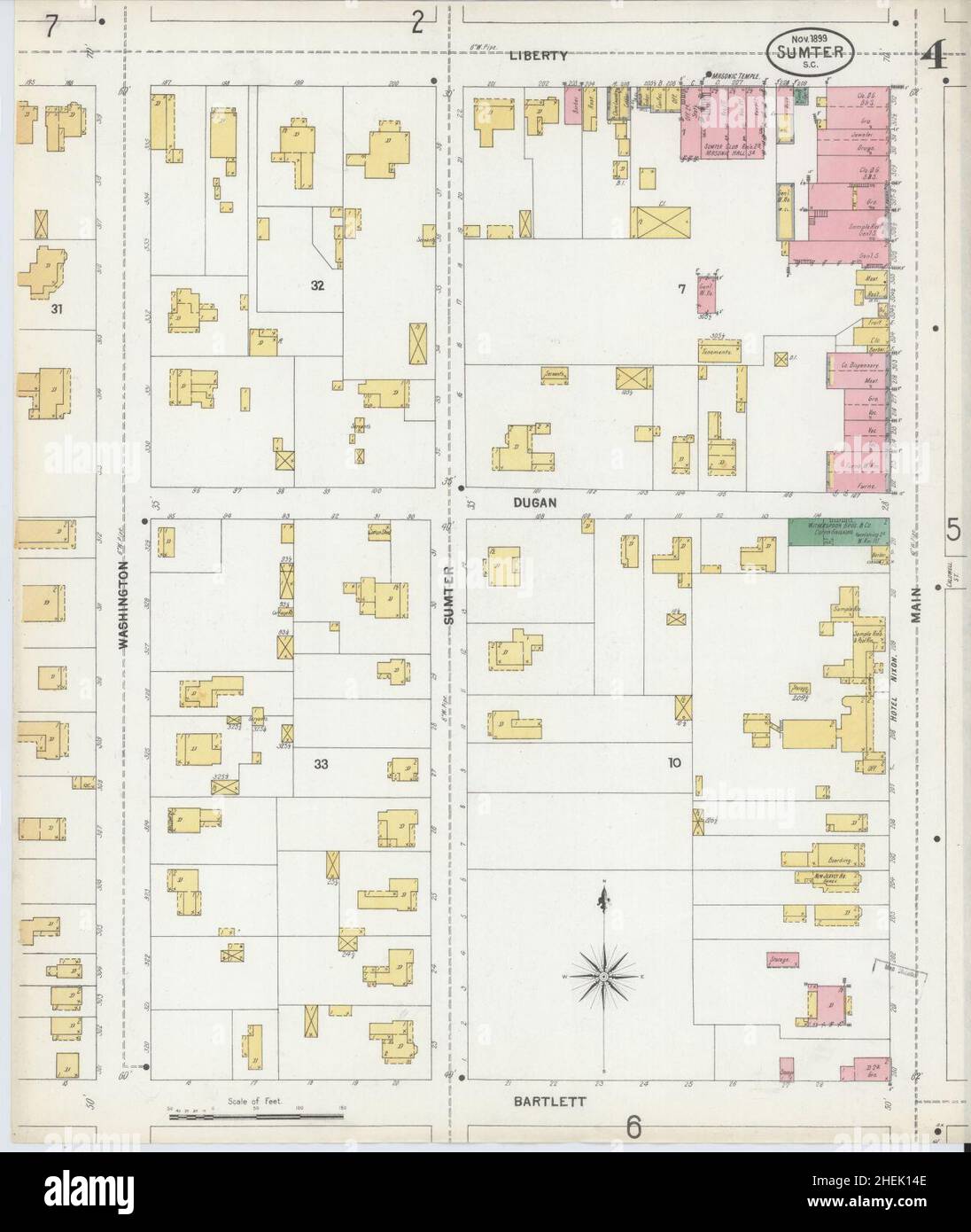 Map of sumter south carolina hi-res stock photography and images - Alamy