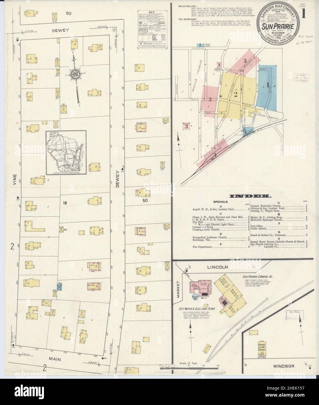 Map of sun prairie wisconsin hi-res stock photography and images - Alamy