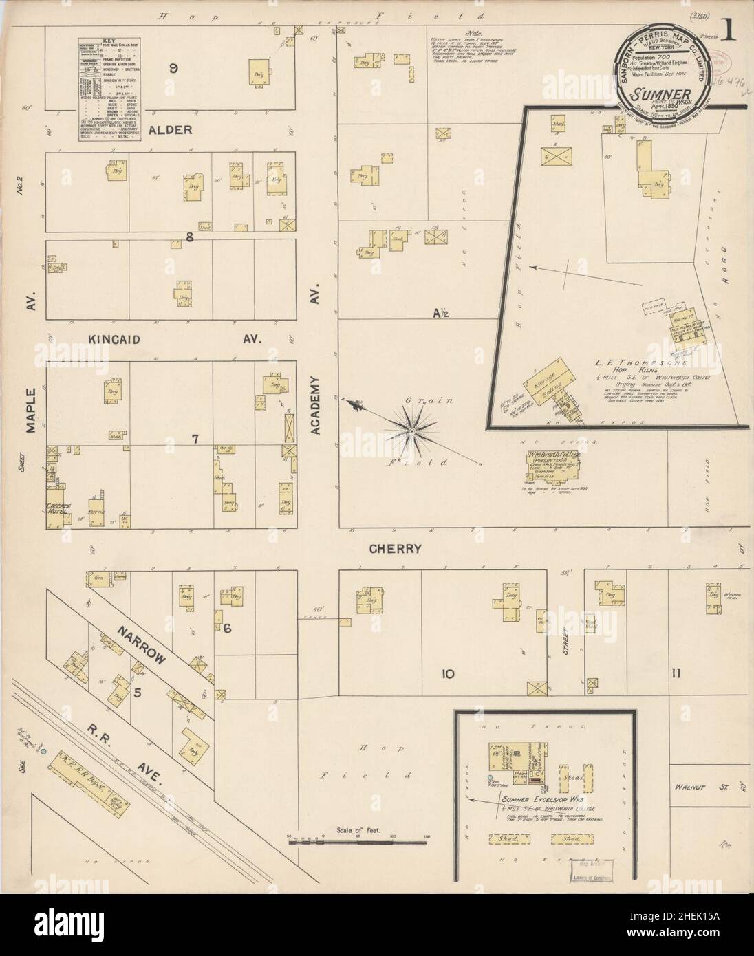 Map of sumner hi-res stock photography and images - Alamy