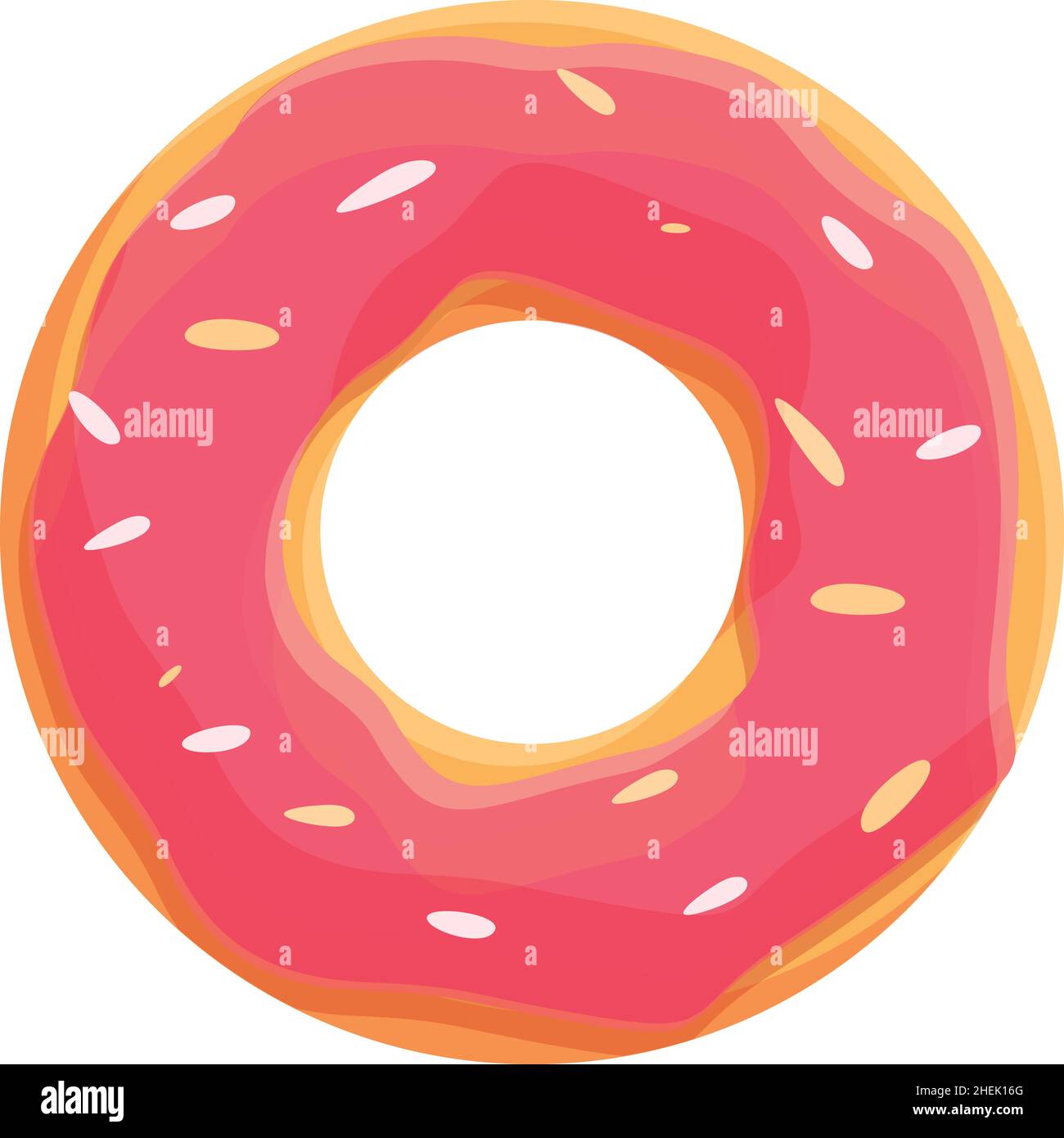 Donut dessert icon cartoon vector. Sweet sugar. Candy icing Stock ...