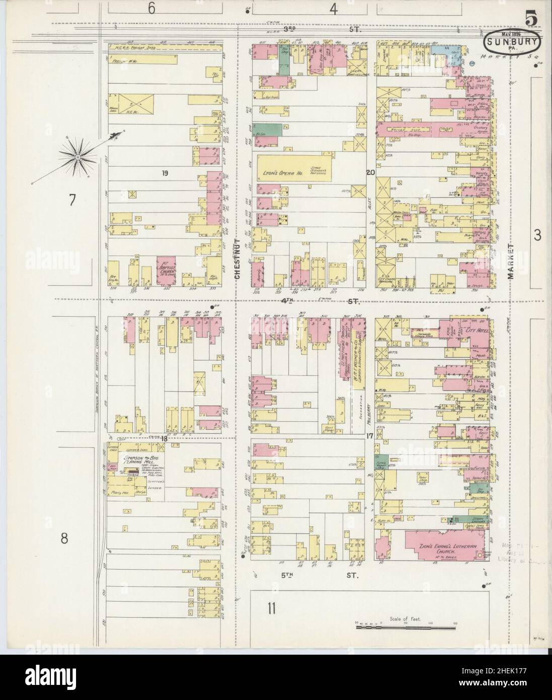 Sanborn Fire Insurance Map from Sunbury, Northumberland County ...