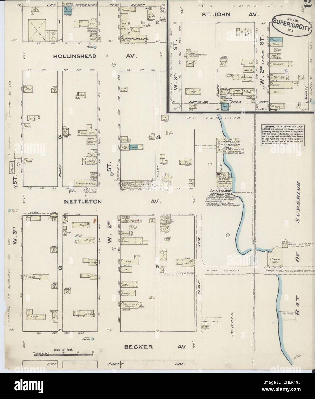 Map of superior hi-res stock photography and images - Alamy