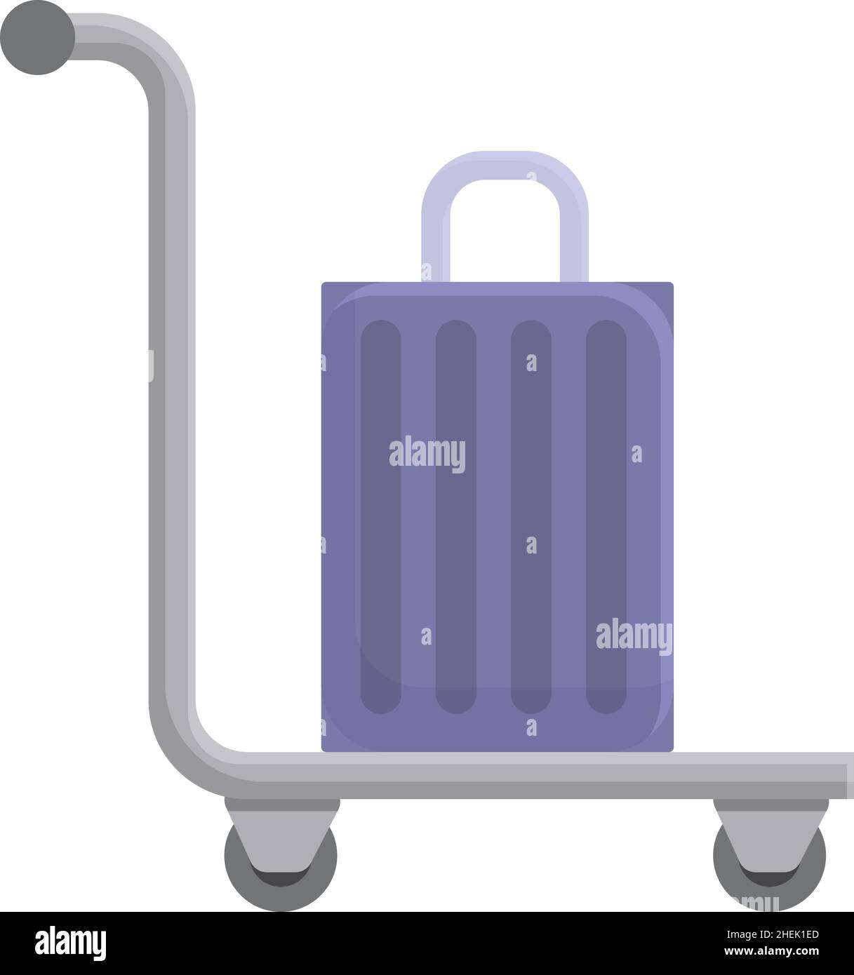 Luggage trolly airport Stock Vector Images - Alamy