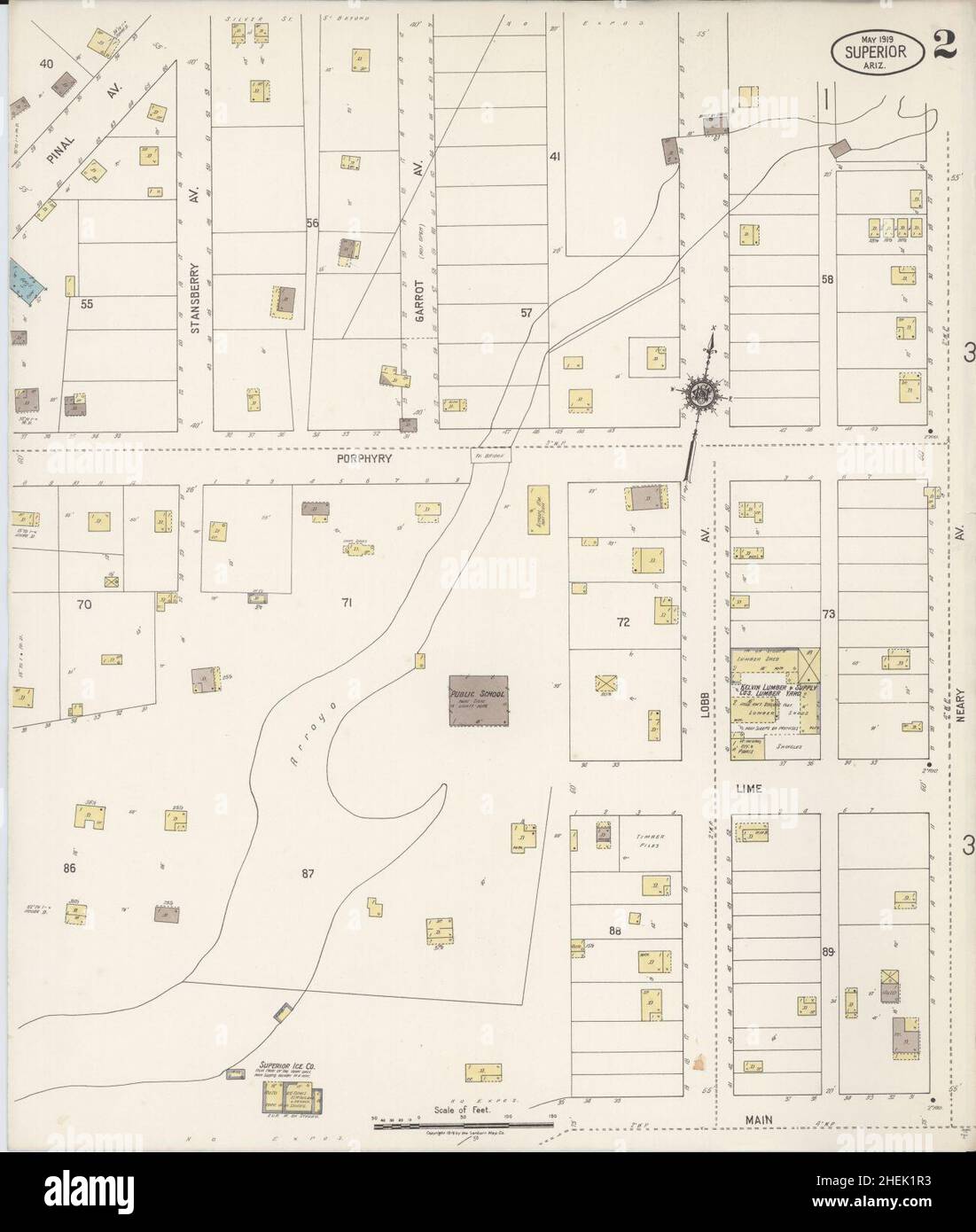 Superior arizona map hi-res stock photography and images - Alamy