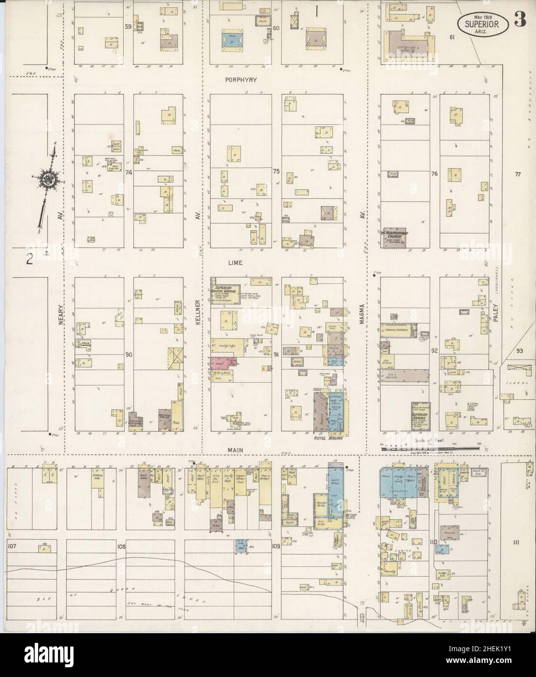 Superior arizona map hi-res stock photography and images - Alamy