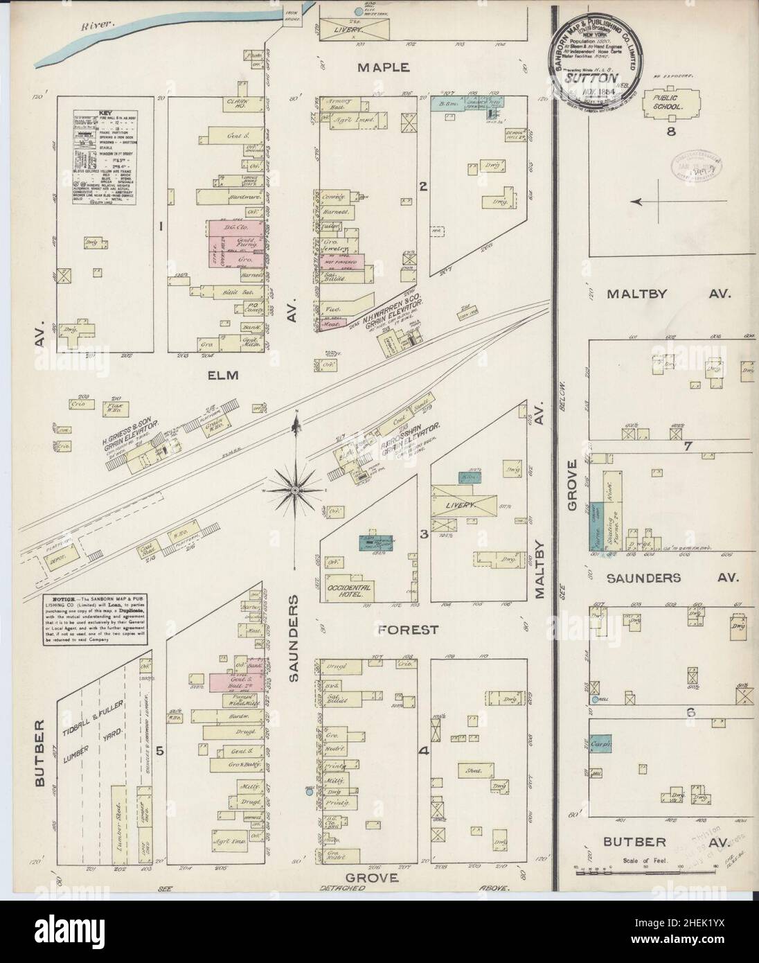 Sutton nebraska map hi-res stock photography and images - Alamy