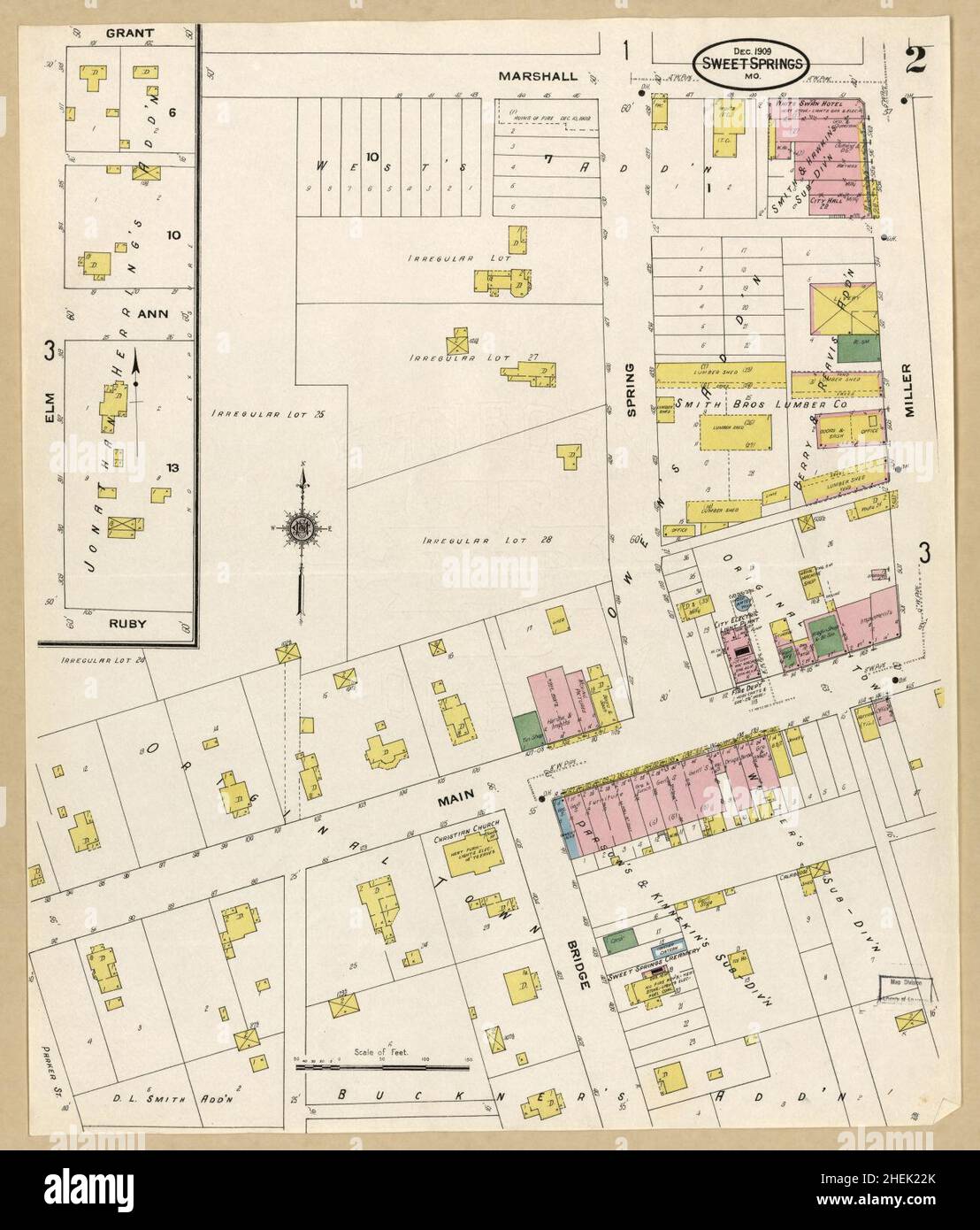 Map of sweet springs hi-res stock photography and images - Alamy