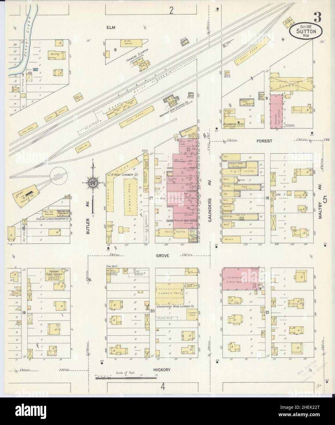 Sutton nebraska map hi-res stock photography and images - Alamy