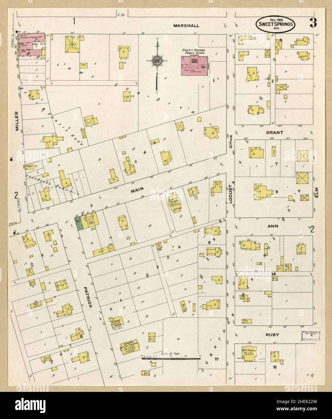 Map of sweet springs missouri hi-res stock photography and images - Alamy