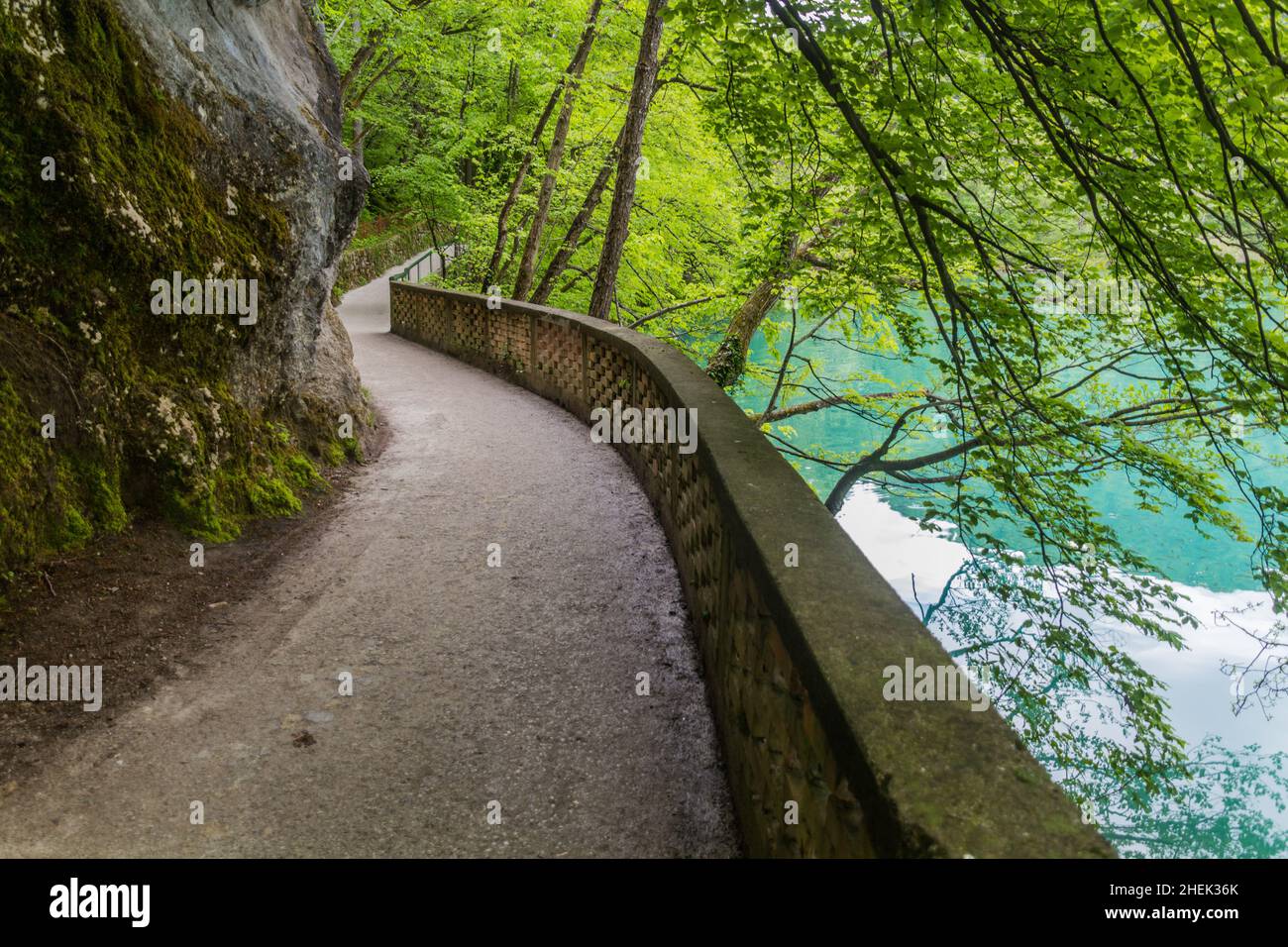 Boardwalk at lake bled hi-res stock photography and images - Alamy