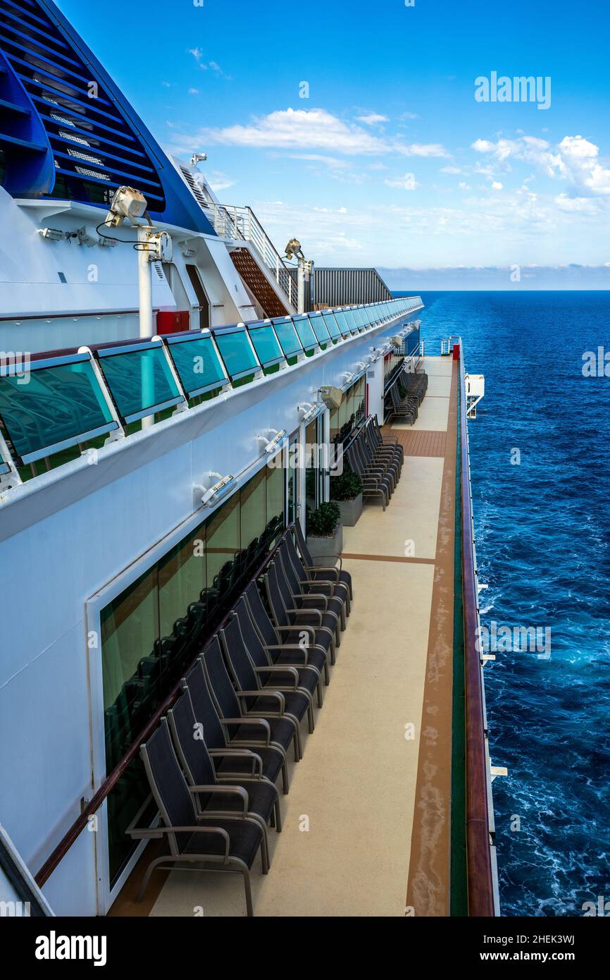 Former P and O cruise ship Oceana at sea Stock Photo - Alamy