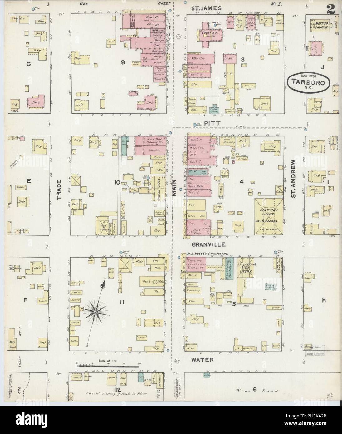 Map of tarboro hi-res stock photography and images - Alamy