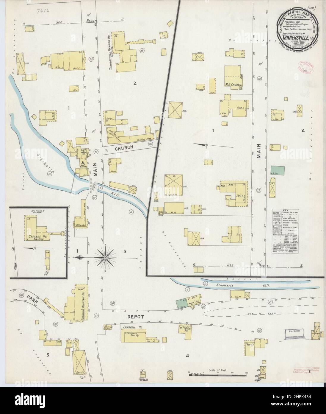 Map of tannersville hi-res stock photography and images - Alamy