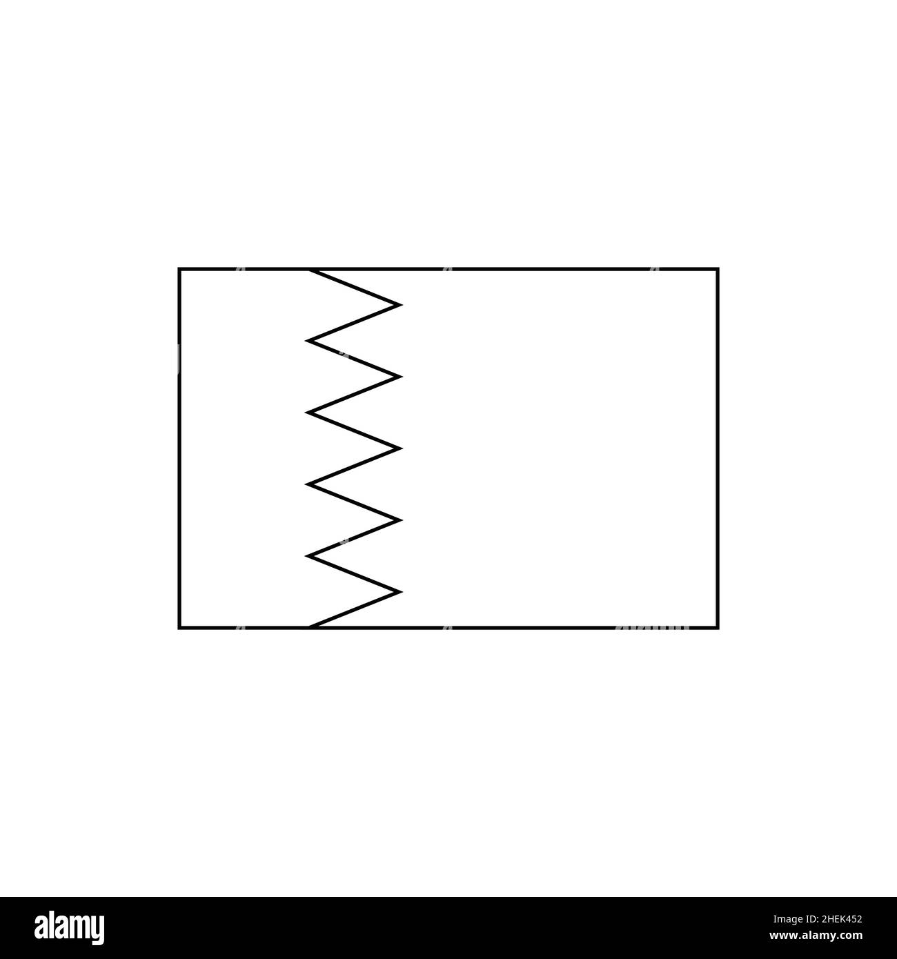 Bahrain flag isolated Black and White Stock Photos & Images - Alamy