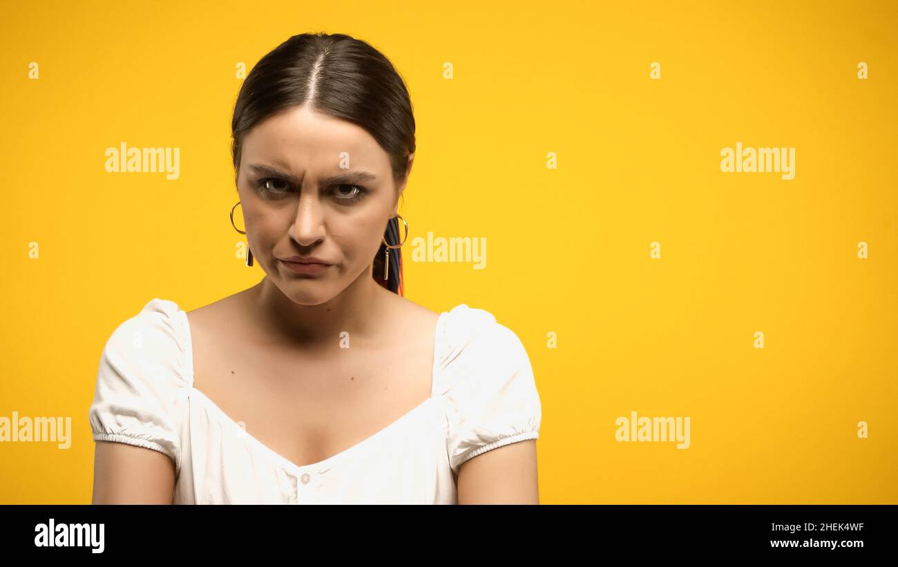 Angry brunette woman hi-res stock photography and images - Alamy