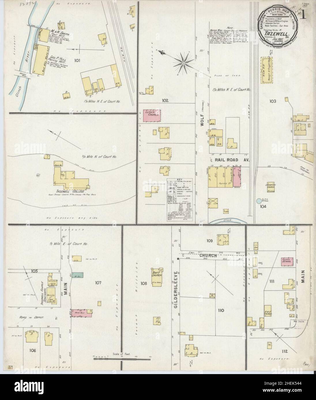 Map of tazewell hi-res stock photography and images - Alamy