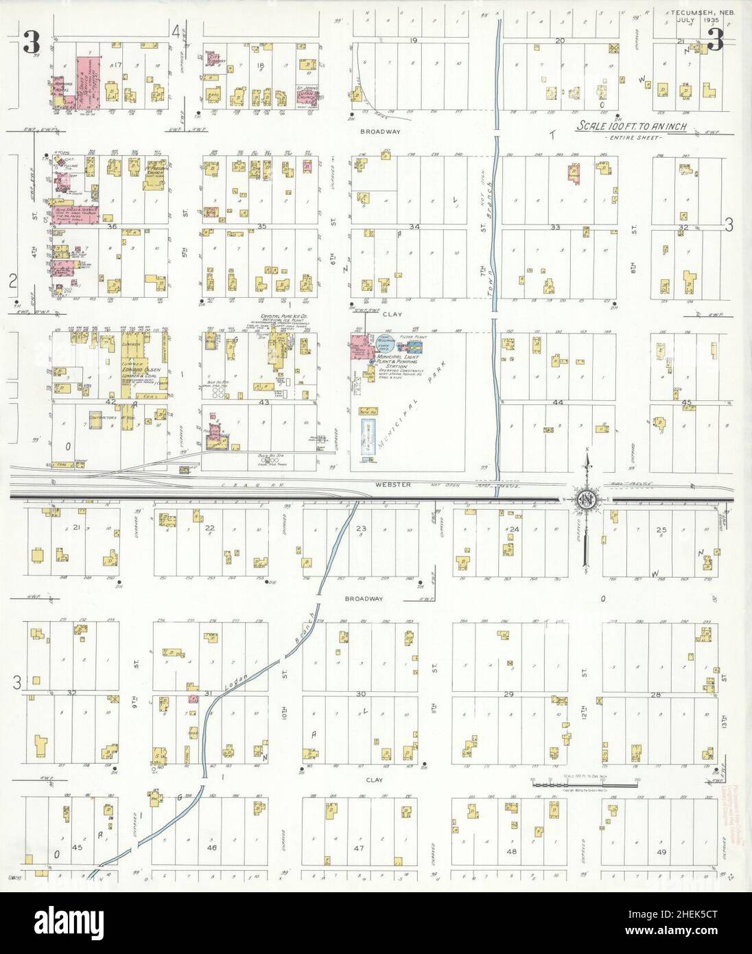 Map of tecumseh hi-res stock photography and images - Alamy
