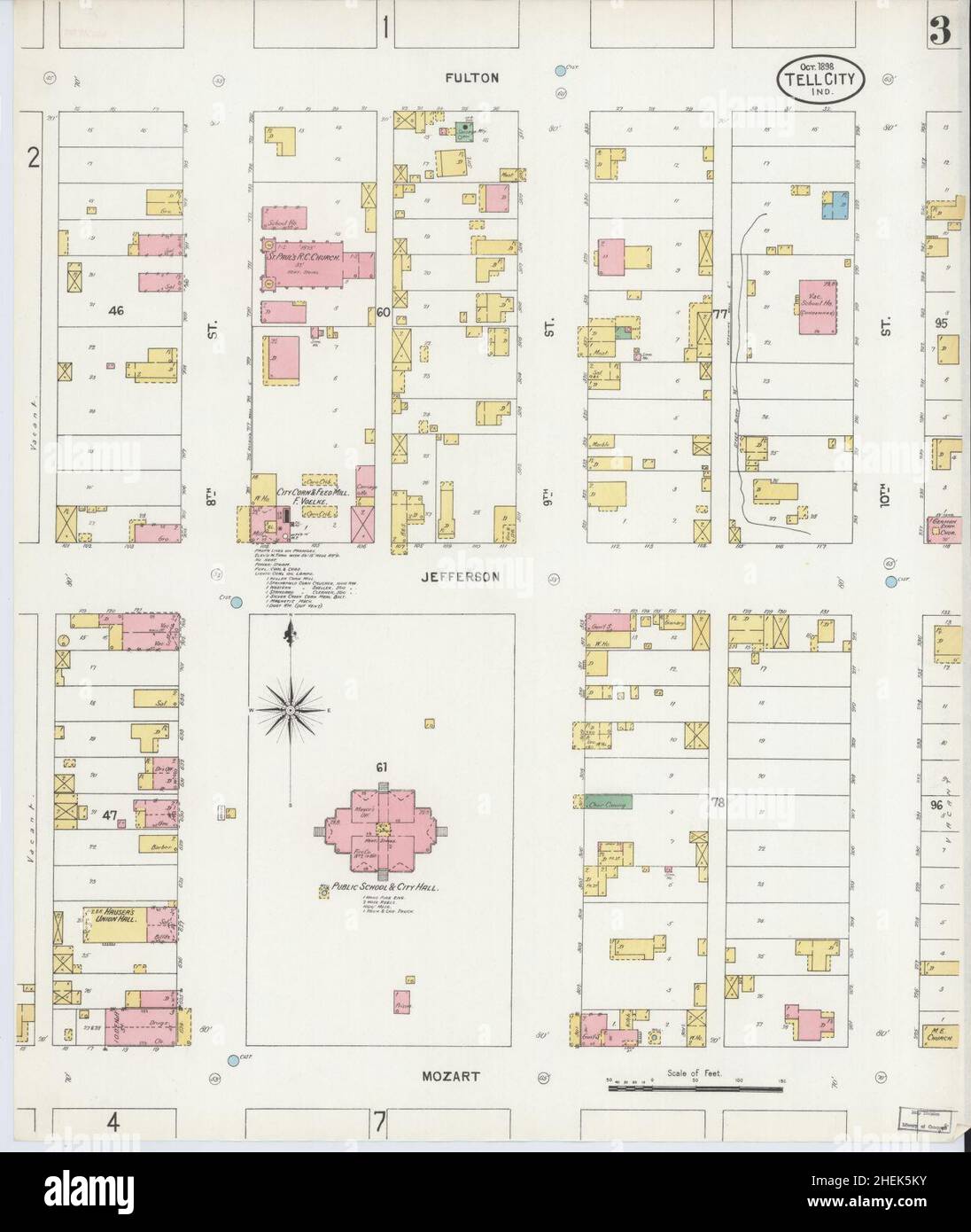 Map of tell city indiana hi-res stock photography and images - Alamy
