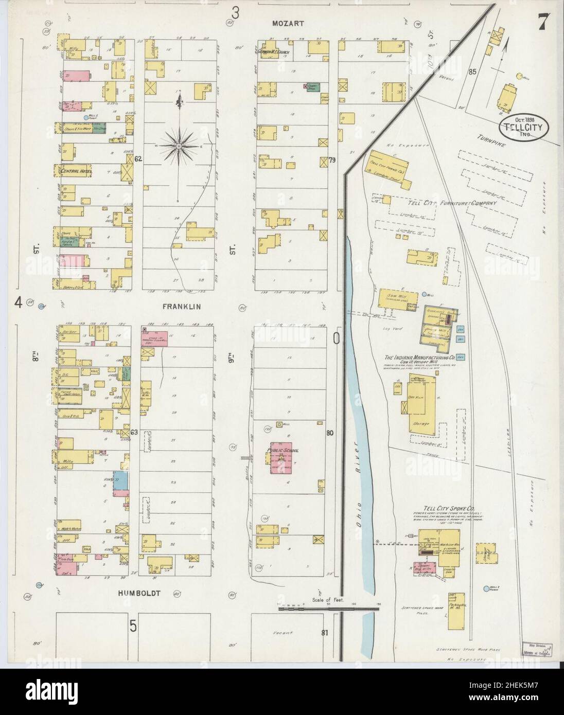 Map of tell city hi-res stock photography and images - Alamy
