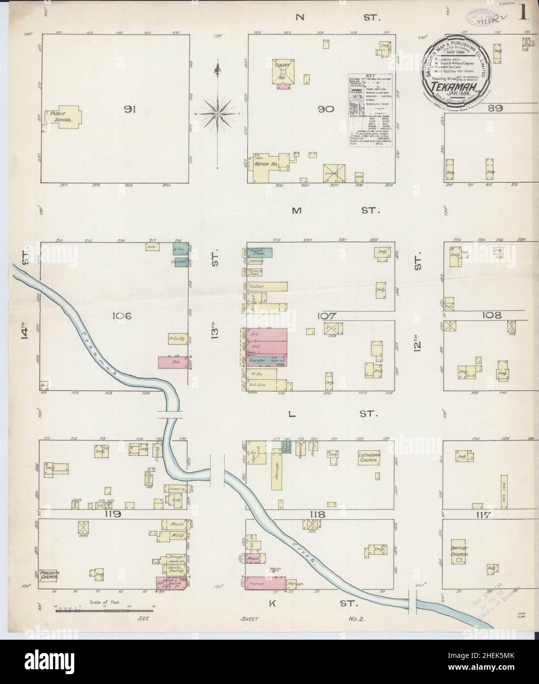 Burt county map hi-res stock photography and images - Alamy