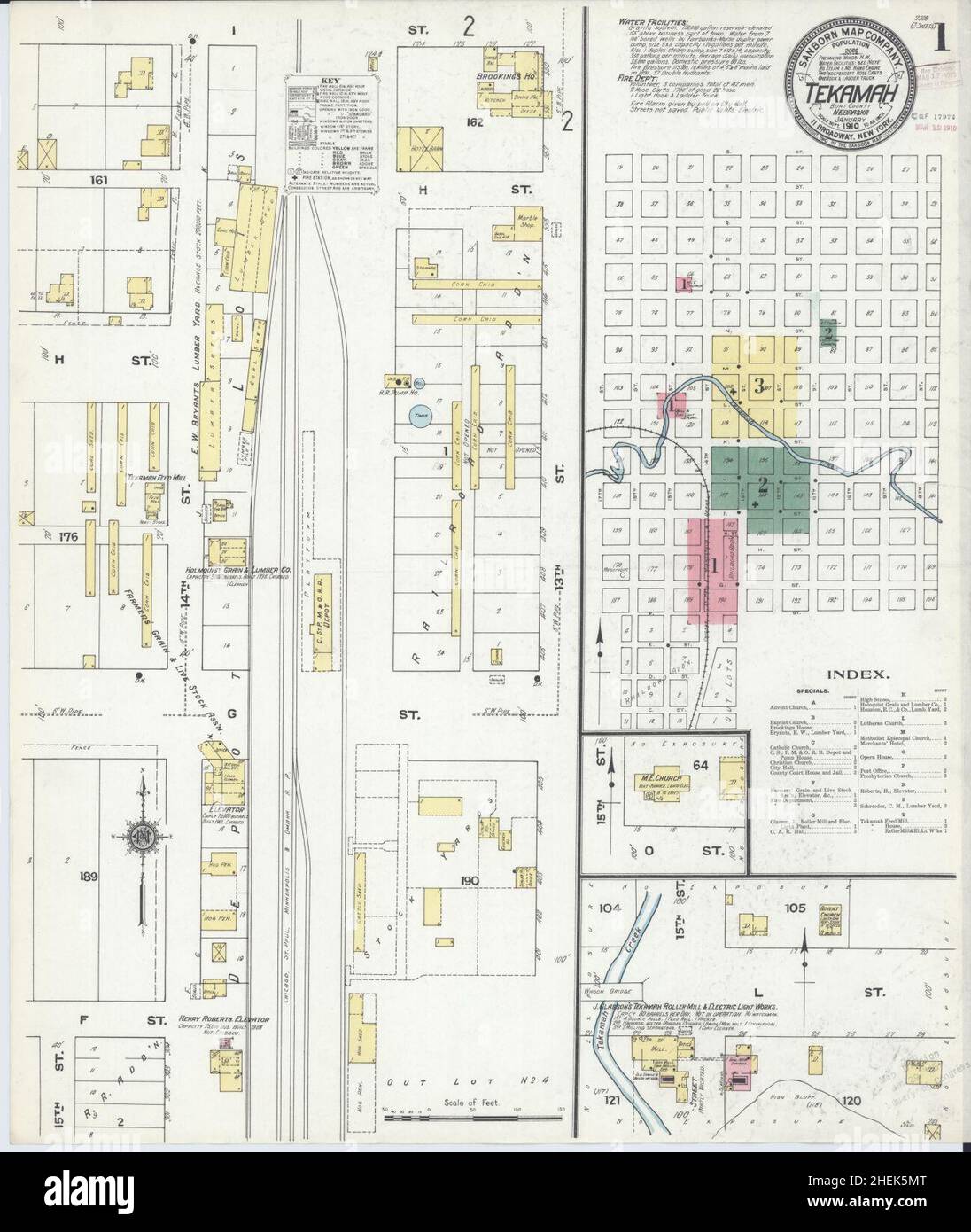 Burt county map hi-res stock photography and images - Alamy