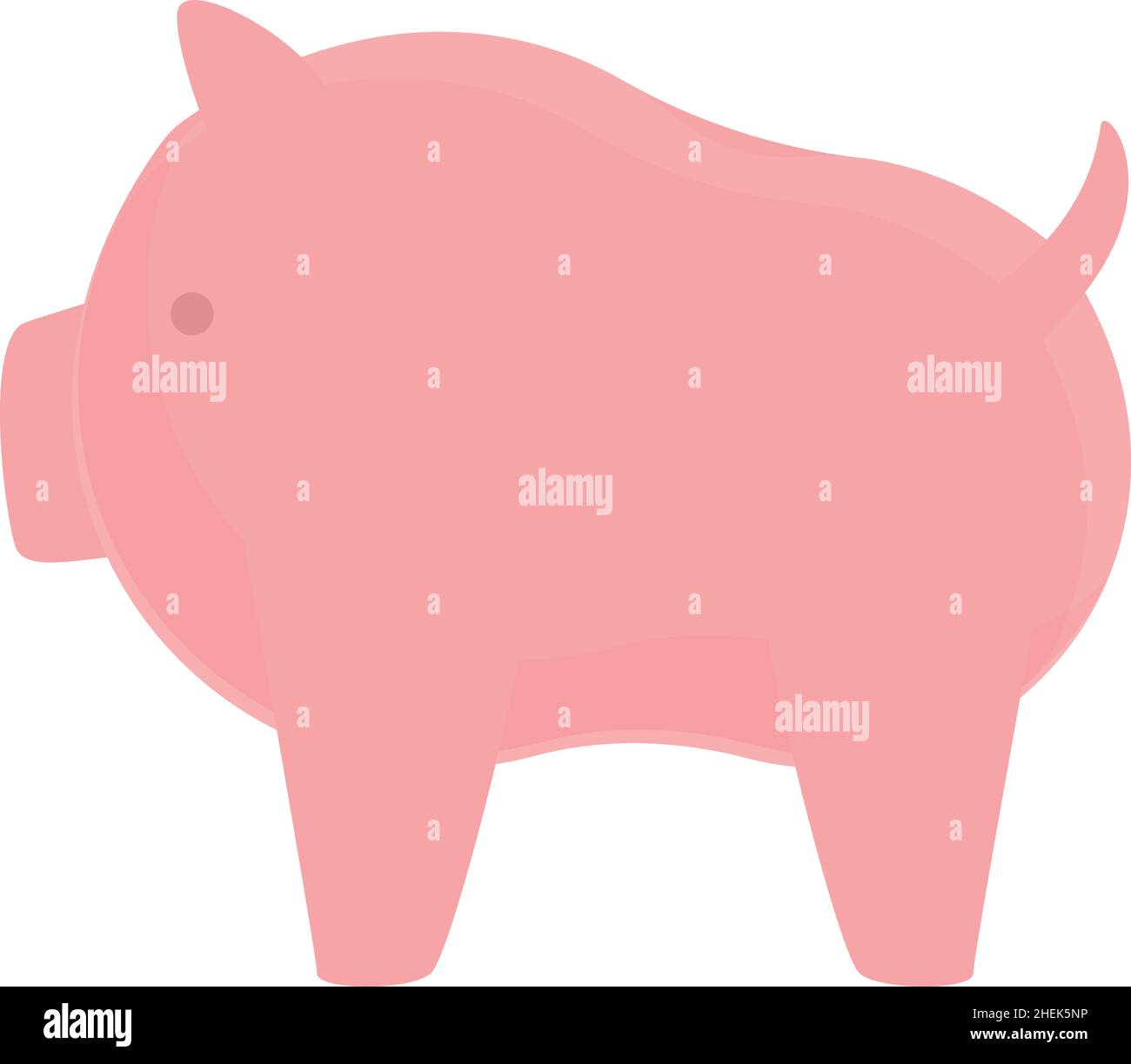 Piggy bank icon cartoon vector. Save money. Pink pig Stock Vector Image ...