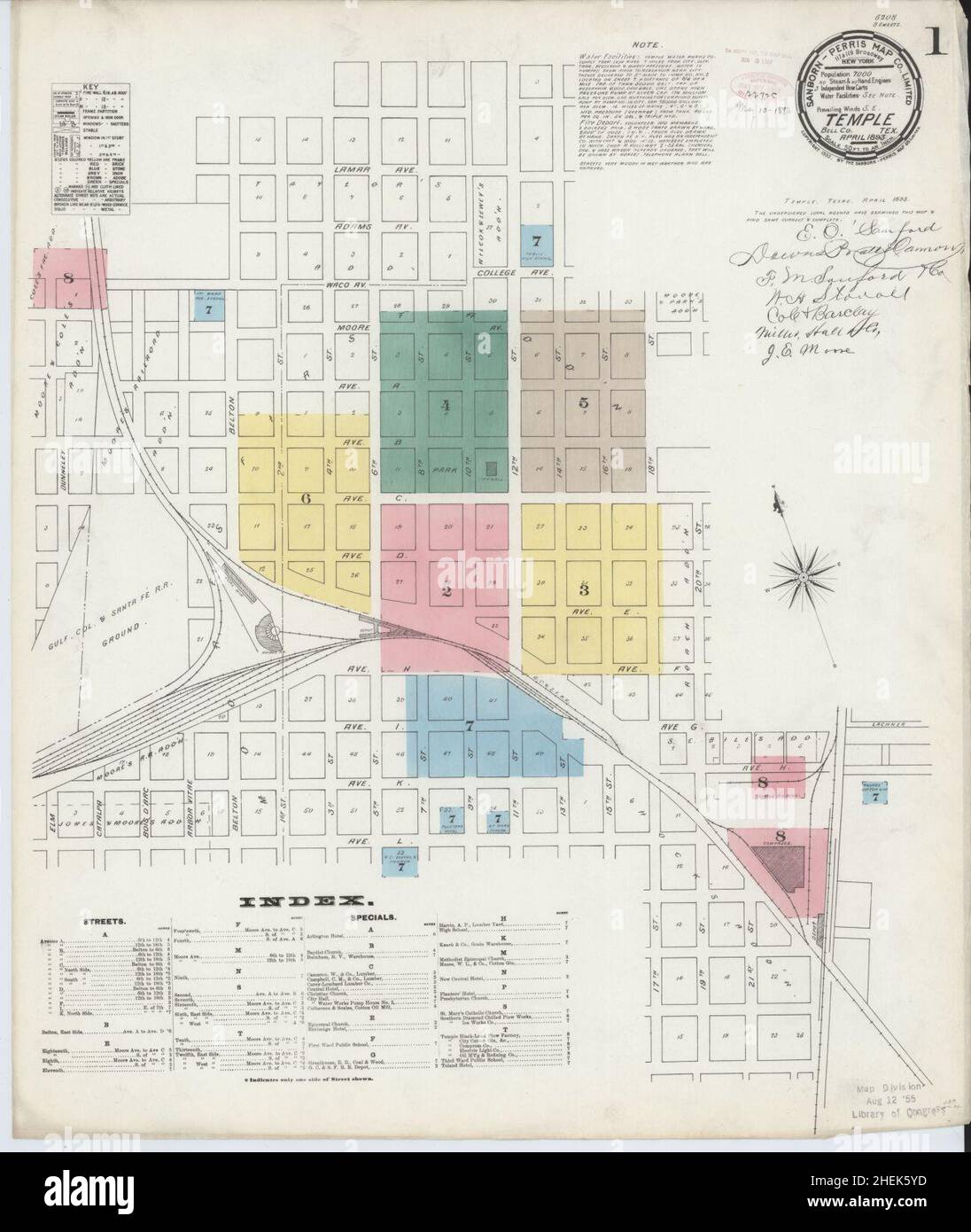 Map of temple texas hi-res stock photography and images - Alamy