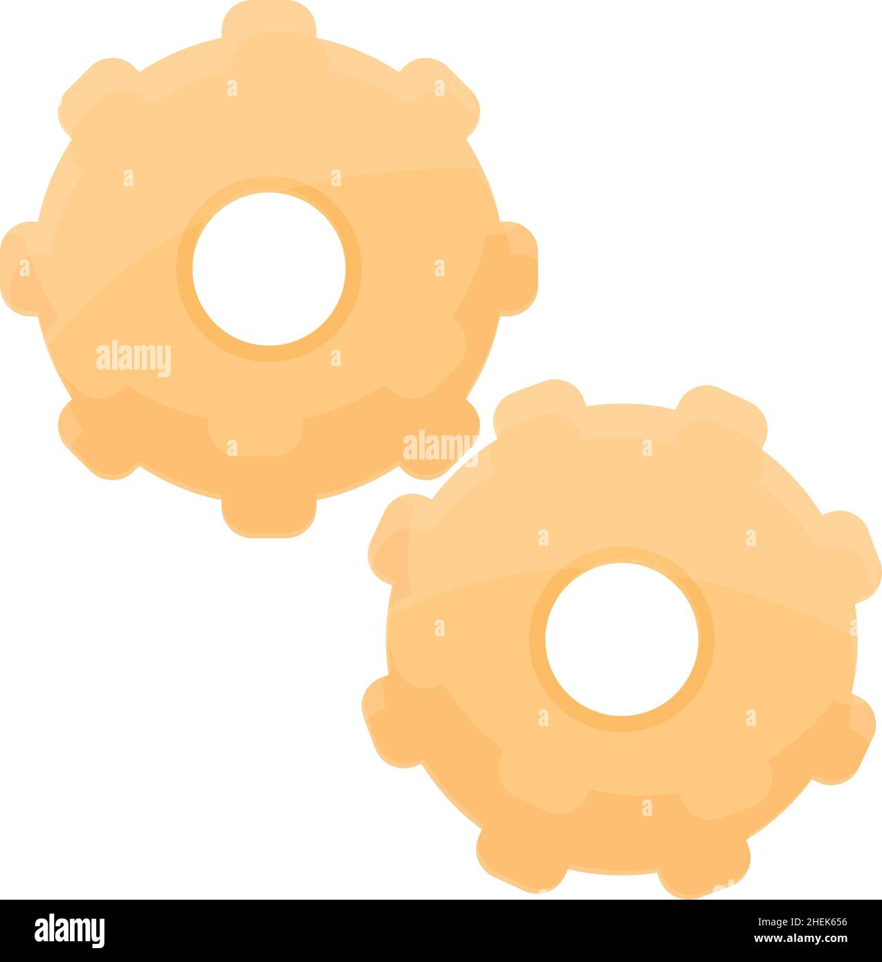 Gears icon cartoon vector. Metal machinery. Machine engine Stock Vector ...